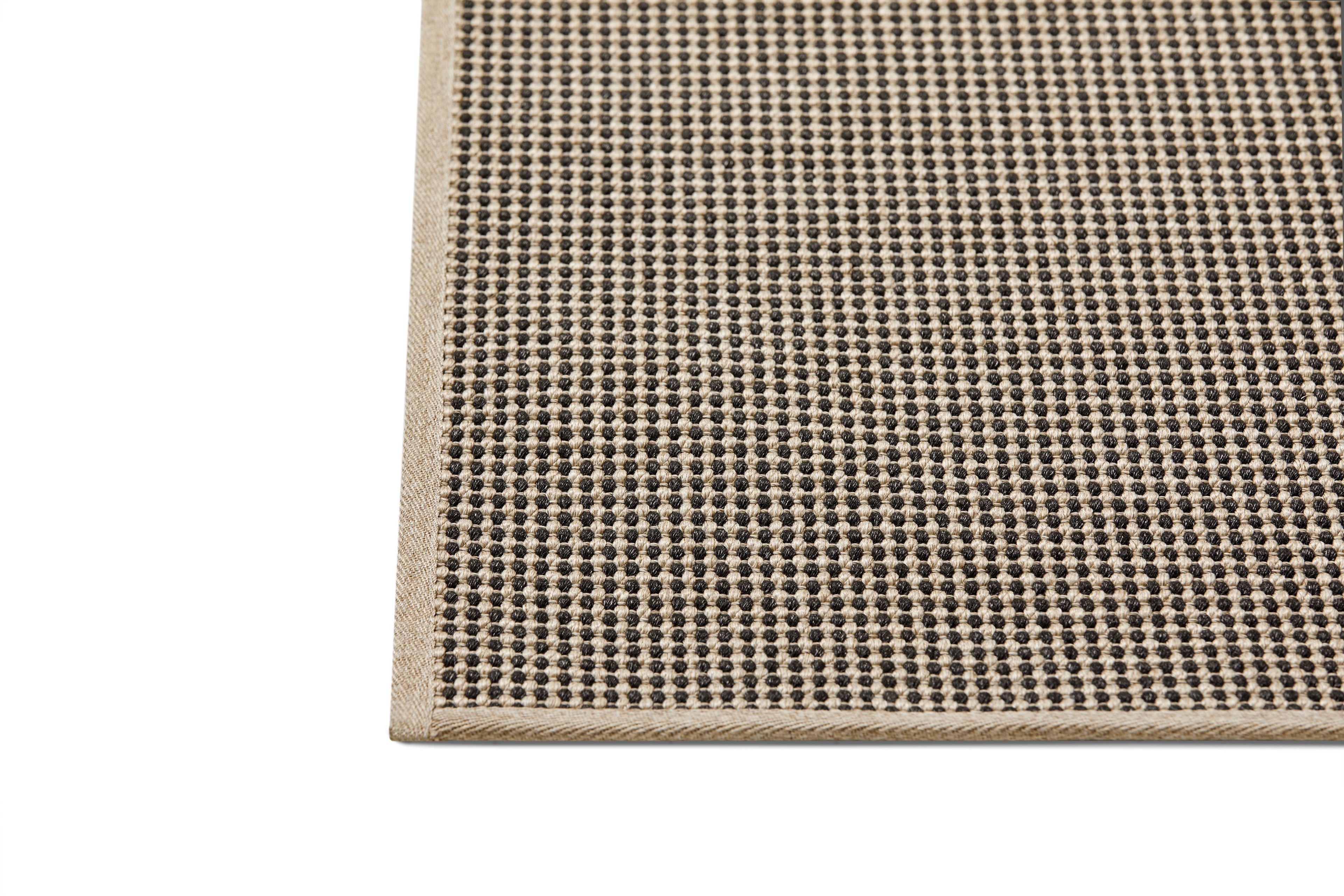 Recycled PET rug ATACAMA COCONUT BLACK Terra Collection By Rols