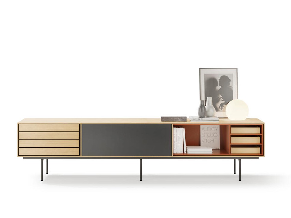 AURA 82 TV cabinet By TREKU | design Angel Martí, Enrique Delamo