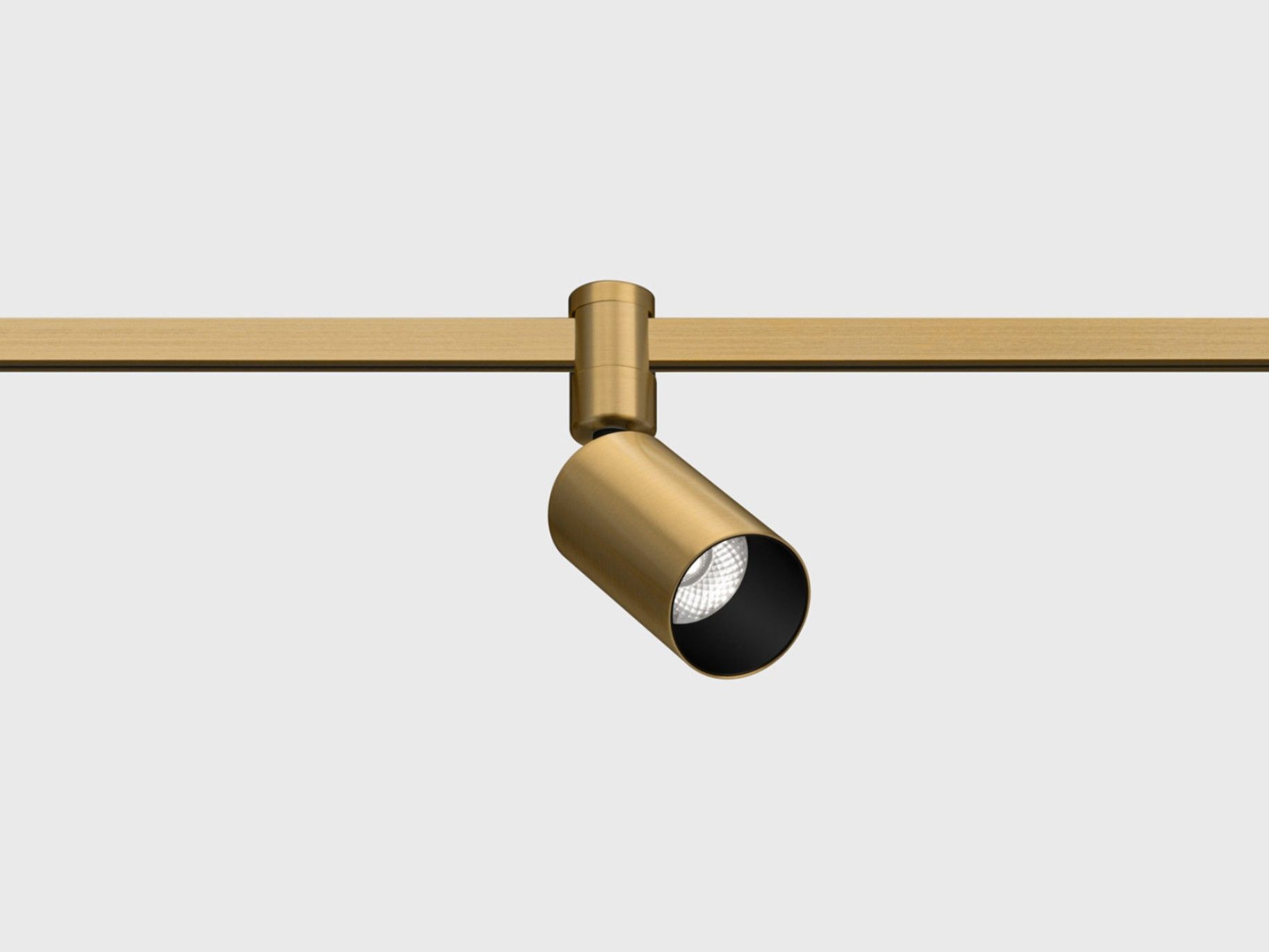 LED Satin brass track-Light AUROOM LOCUS TURN By Centersvet design Dima ...