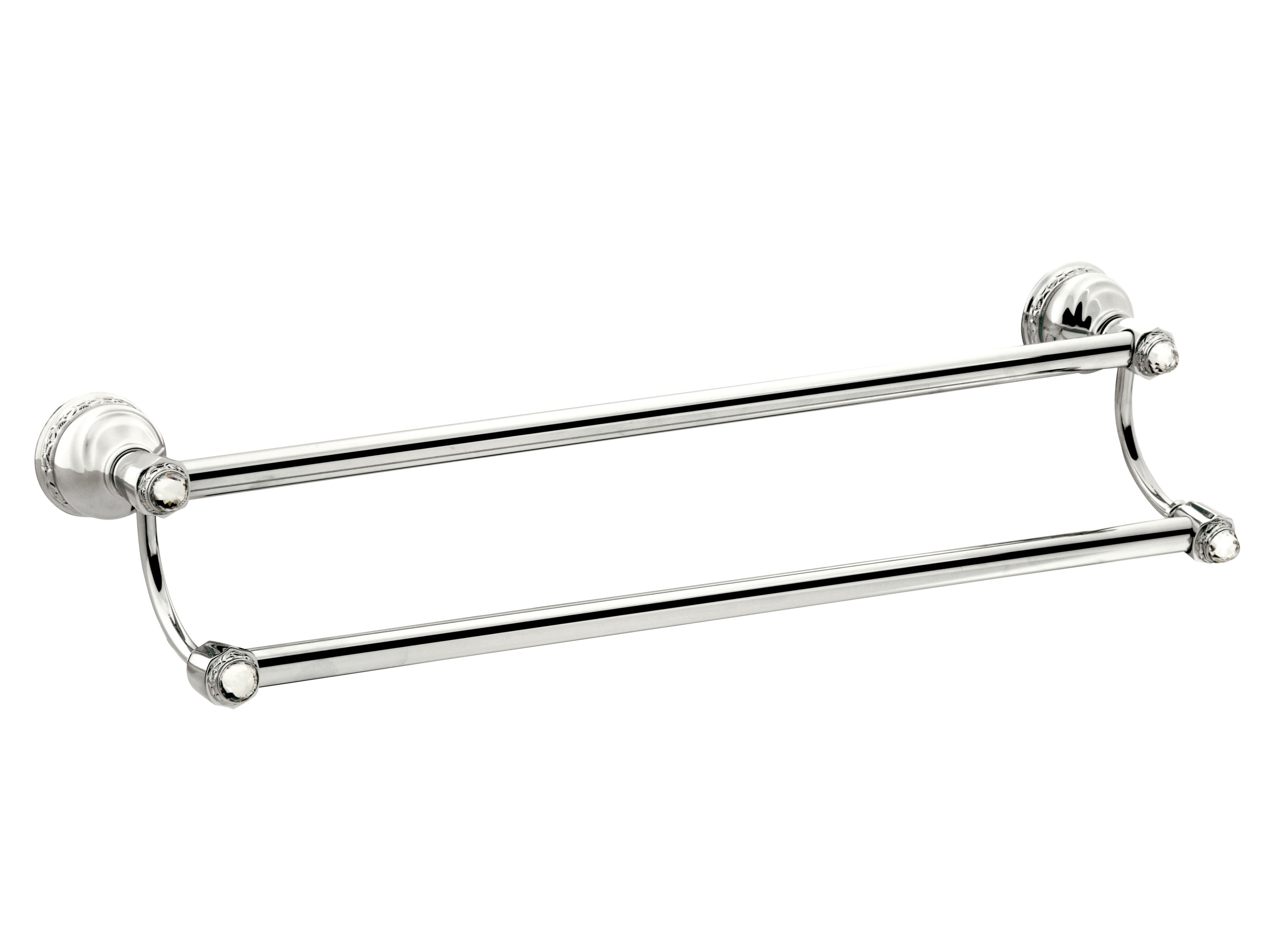 AUSTRAL Brass towel rail with Swarovski® Crystals By Bronces Mestre