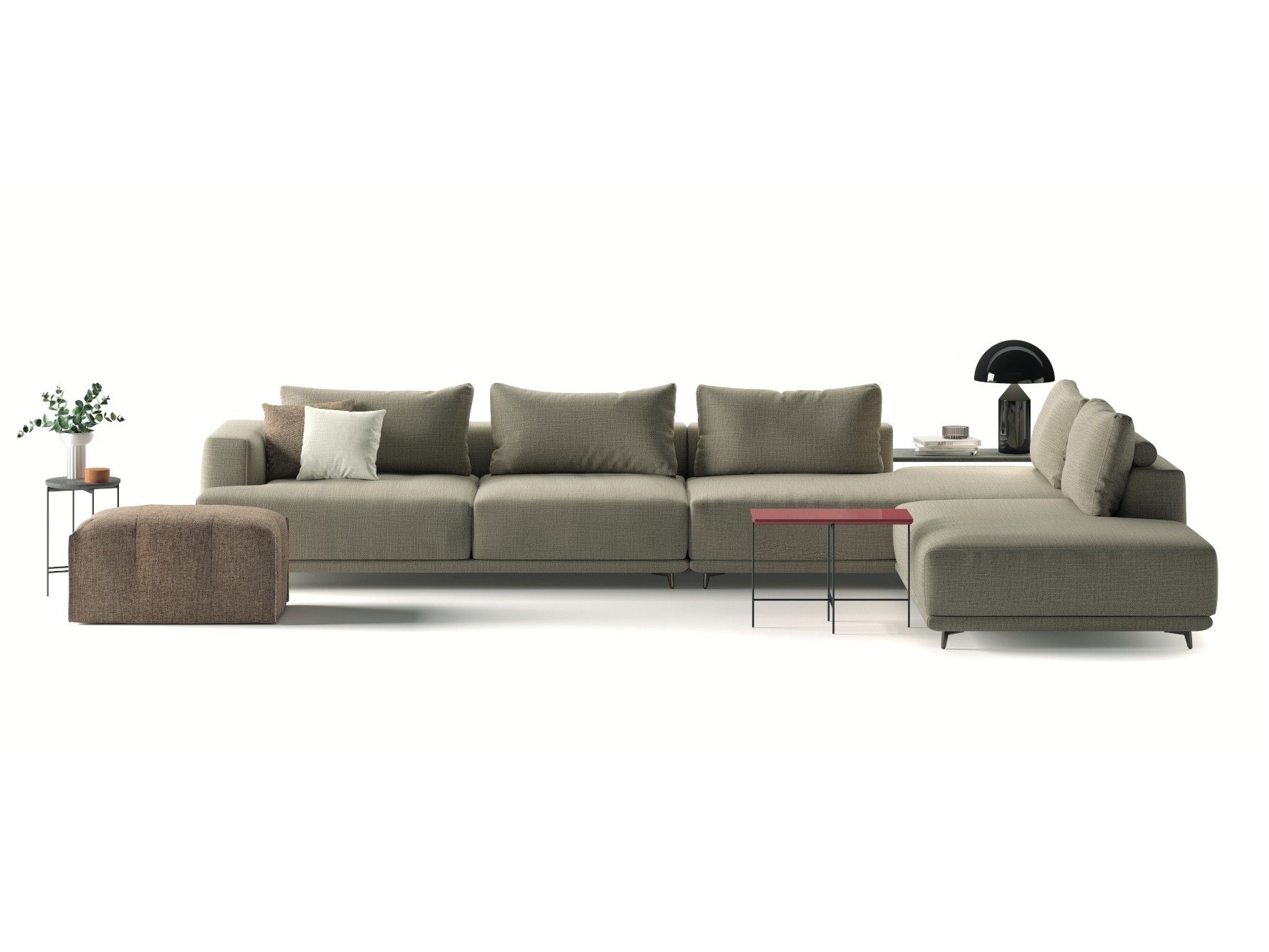 Corner modular fabric sofa AVALON By Marac design Vittorio Marelli