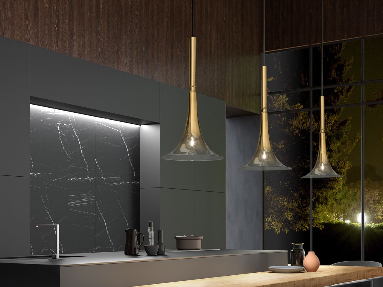 BAFFO 7026 | Pendant lamp Baffo Collection By Italamp design Matteo Bianchi