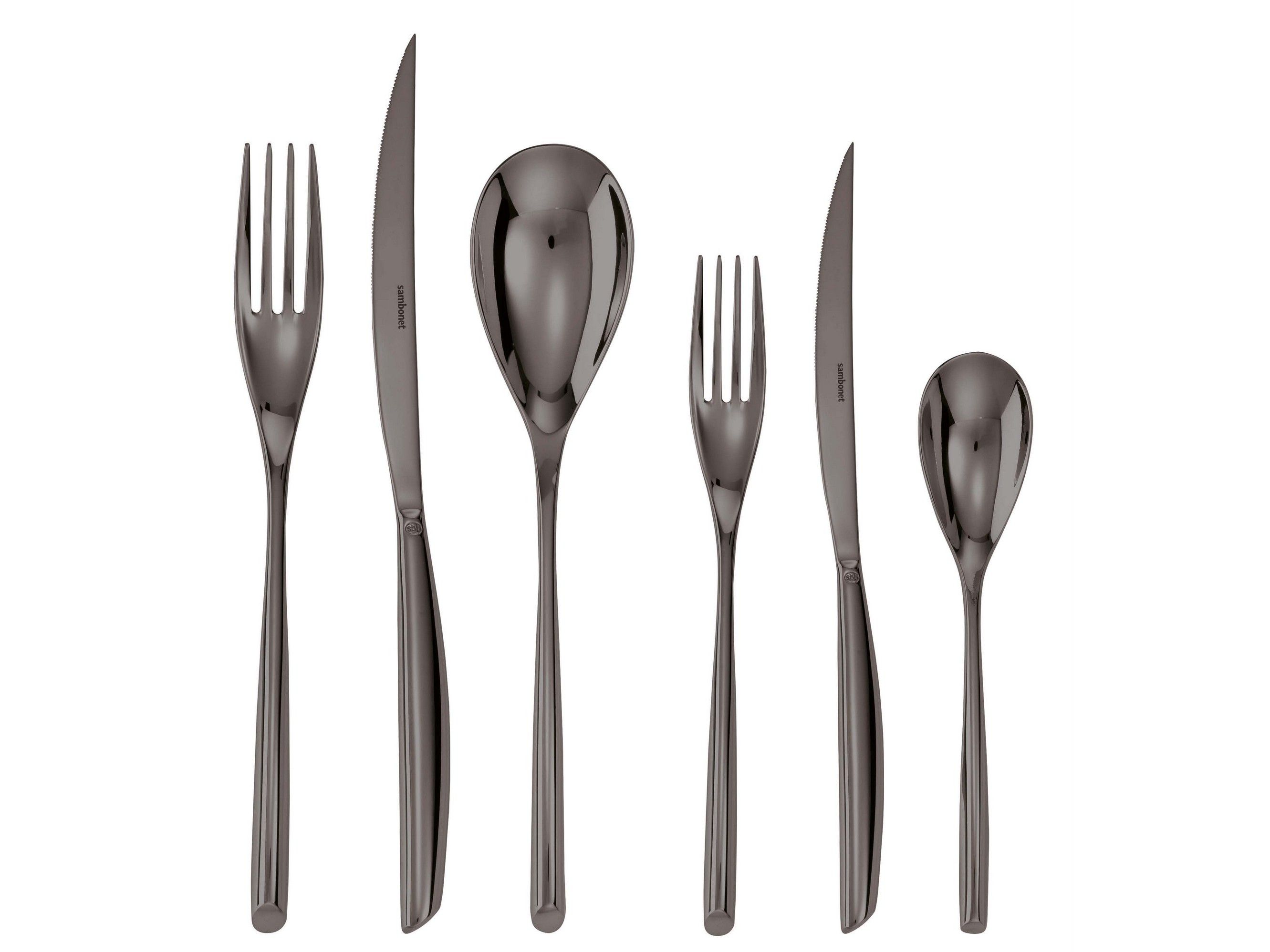 BAMBOO 36/72 pcs Stainless steel cutlery set By Sambonet