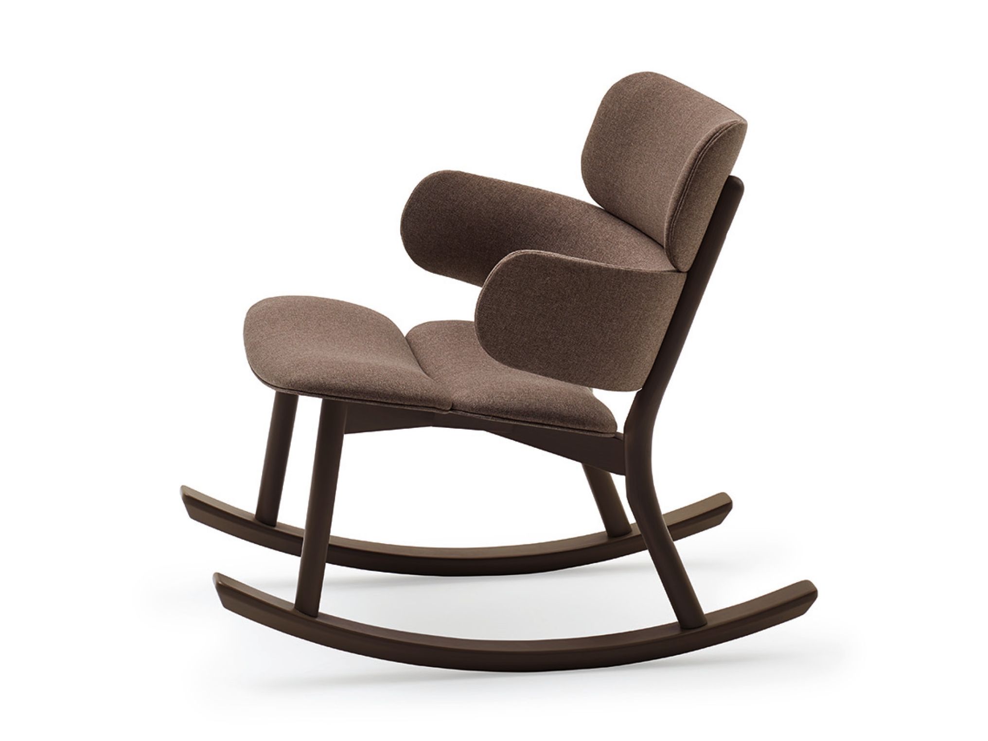 BANDS LOUNGE Rocking easy chair with armrests By Innova Imbottiti ...