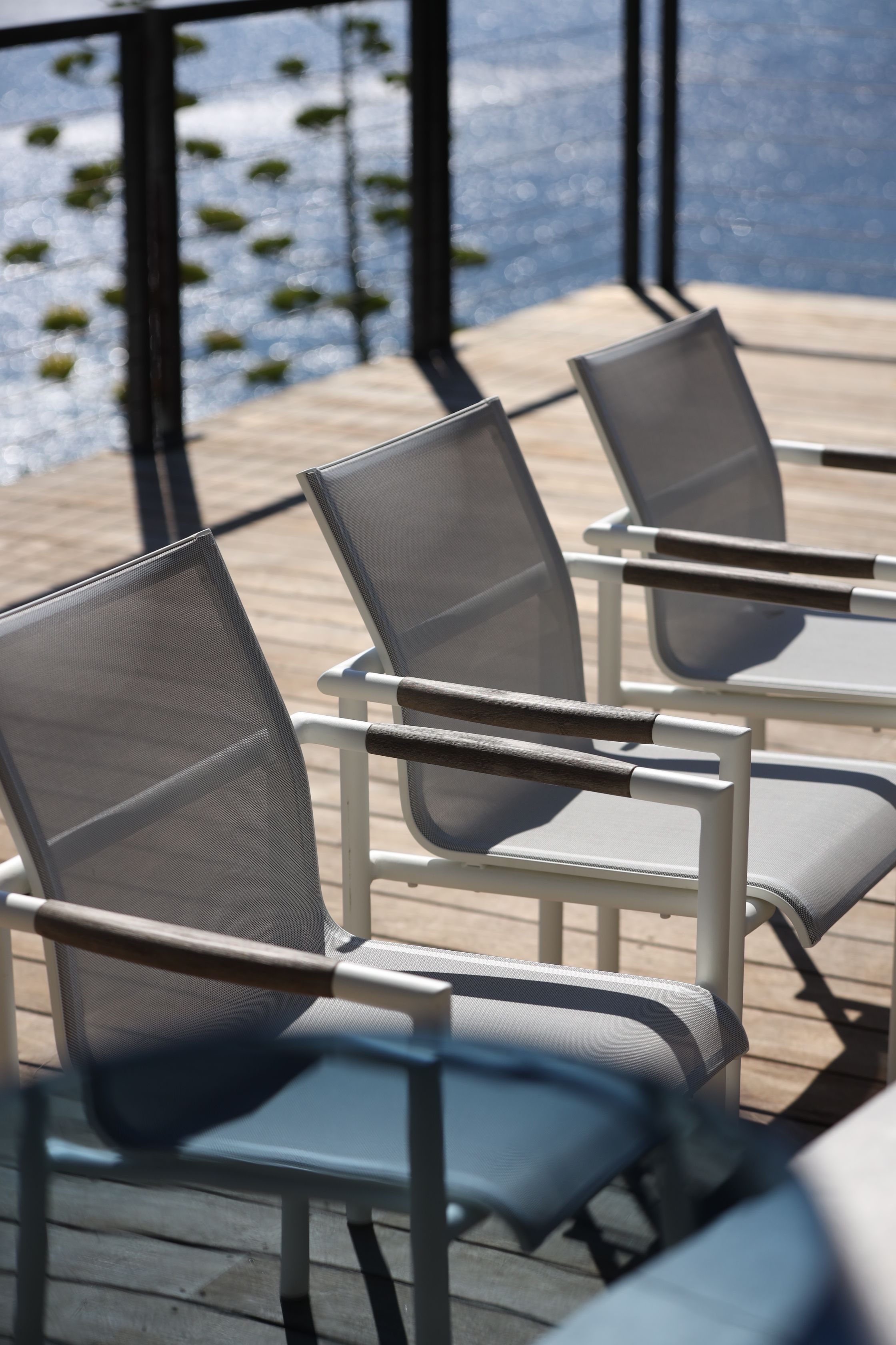 BASTINGAGE | Chair with armrests Bastingage Collection By Les Jardins®