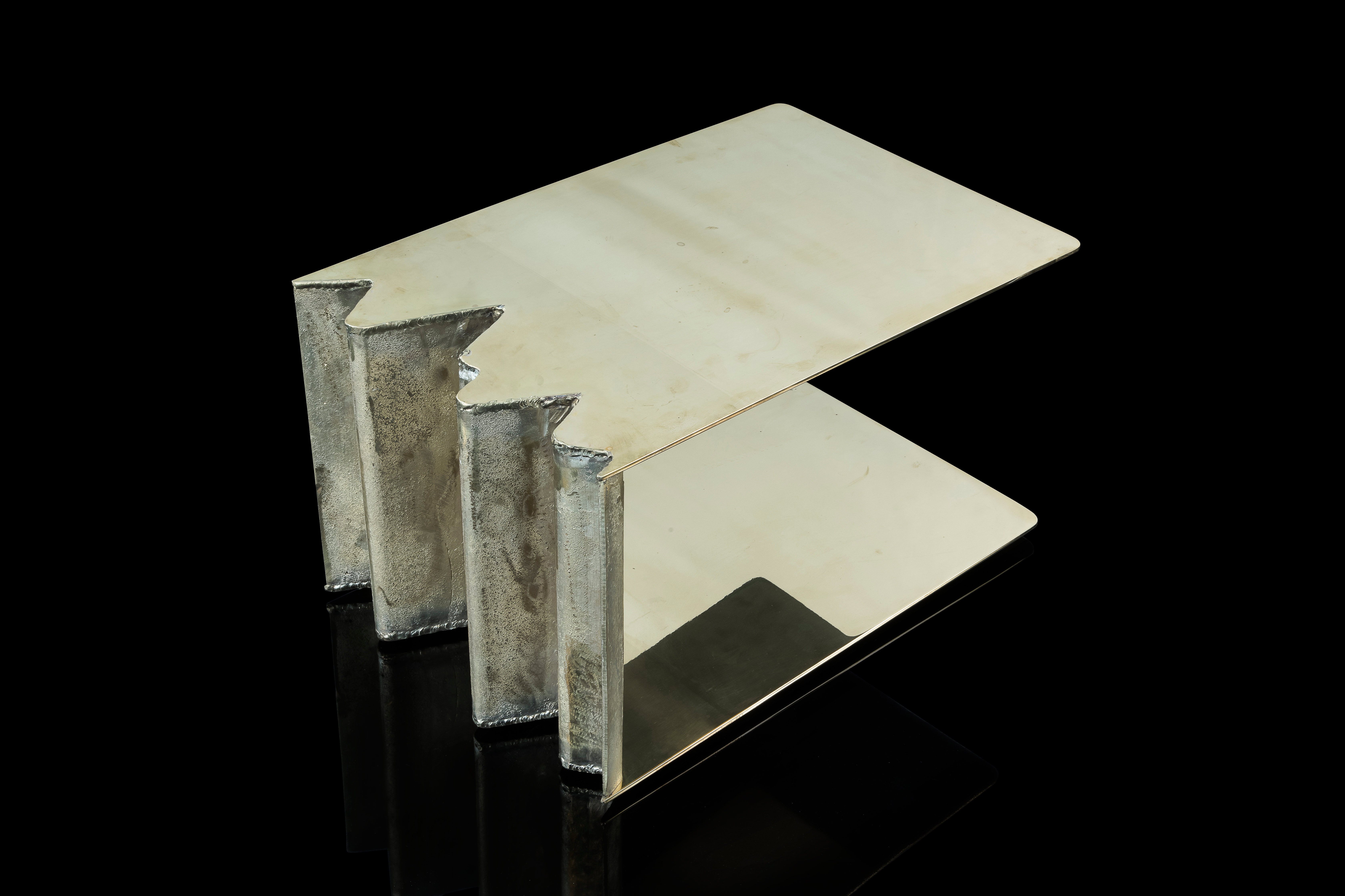 BE MINE Low brass side table By Henge | design Massimo Castagna