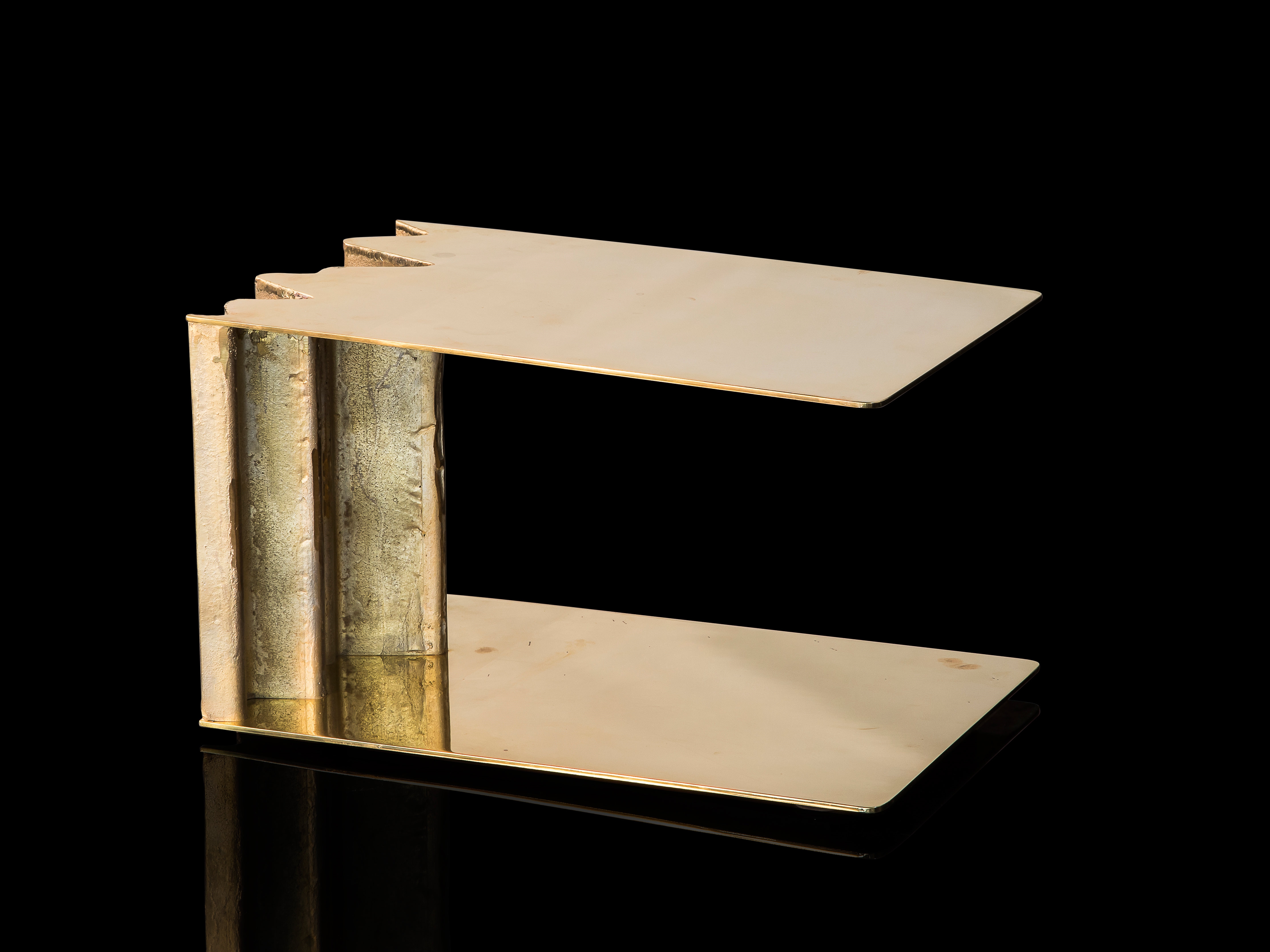 BE MINE Low brass side table By Henge | design Massimo Castagna