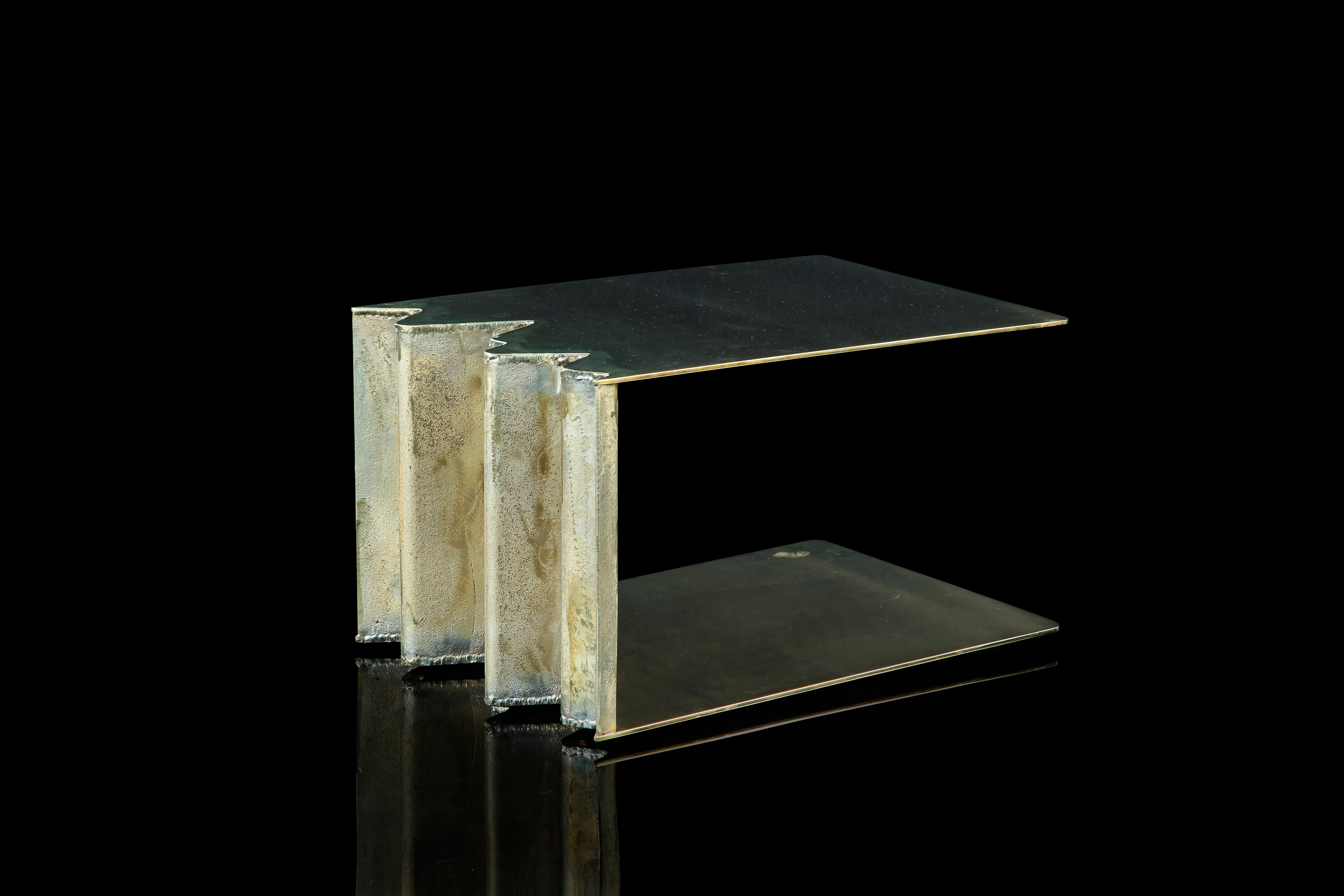 BE MINE Low brass side table By Henge | design Massimo Castagna