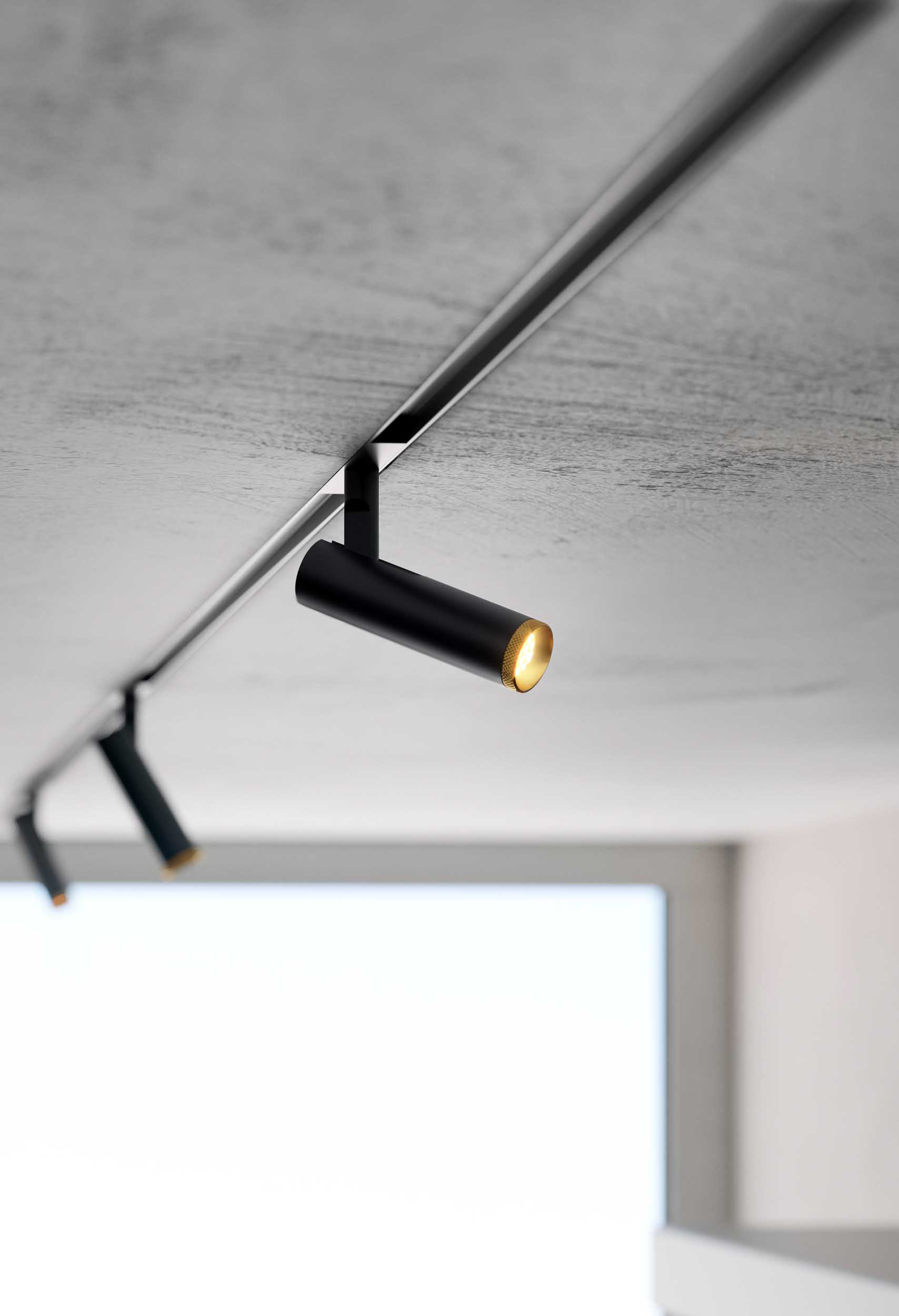 BEAM MASTER TRACK 25 LED adjustable round aluminium spotlight By Olev