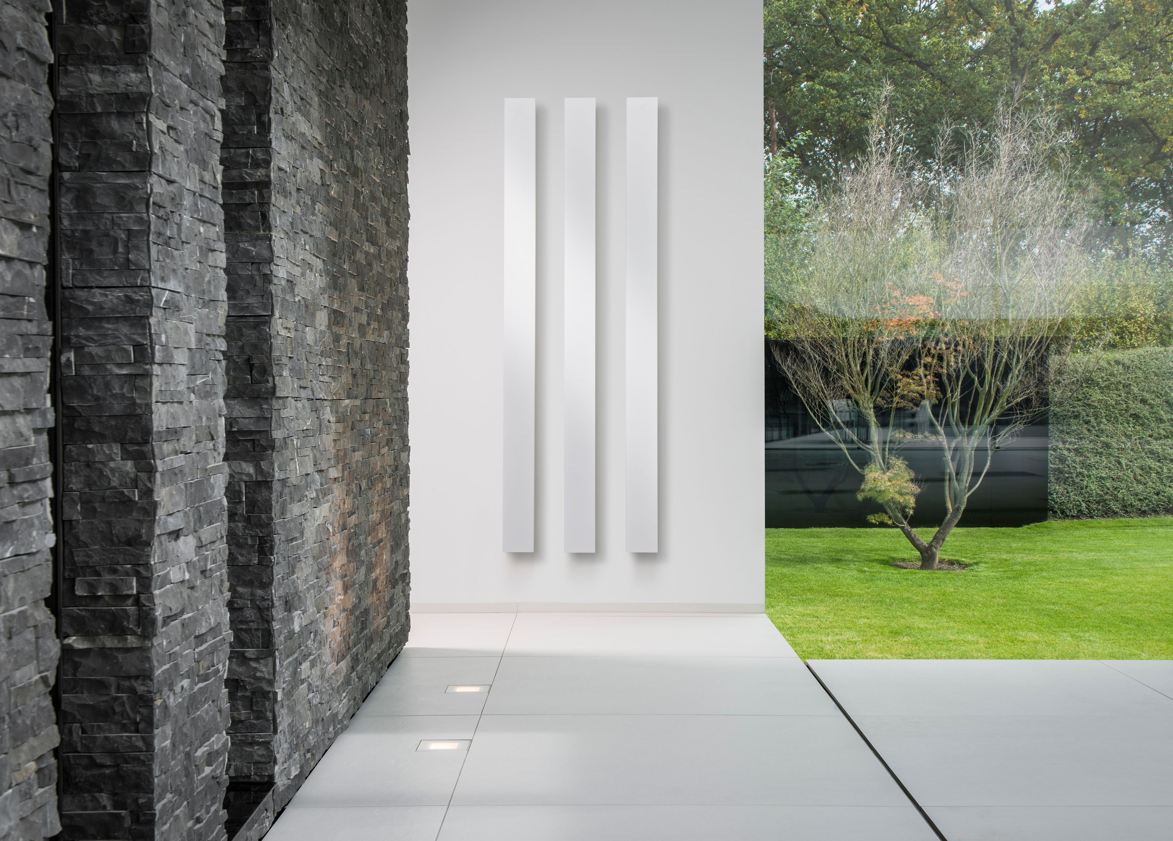 Wall-mounted aluminium decorative radiator BEAMS MONO By VASCO design ...