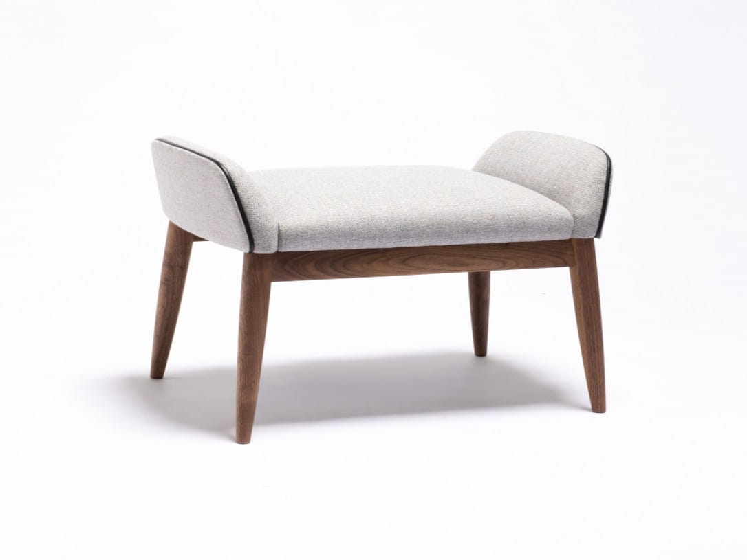 BEATRIX Upholstered fabric footstool By Ritzwell | design Shinsaku Miyamoto