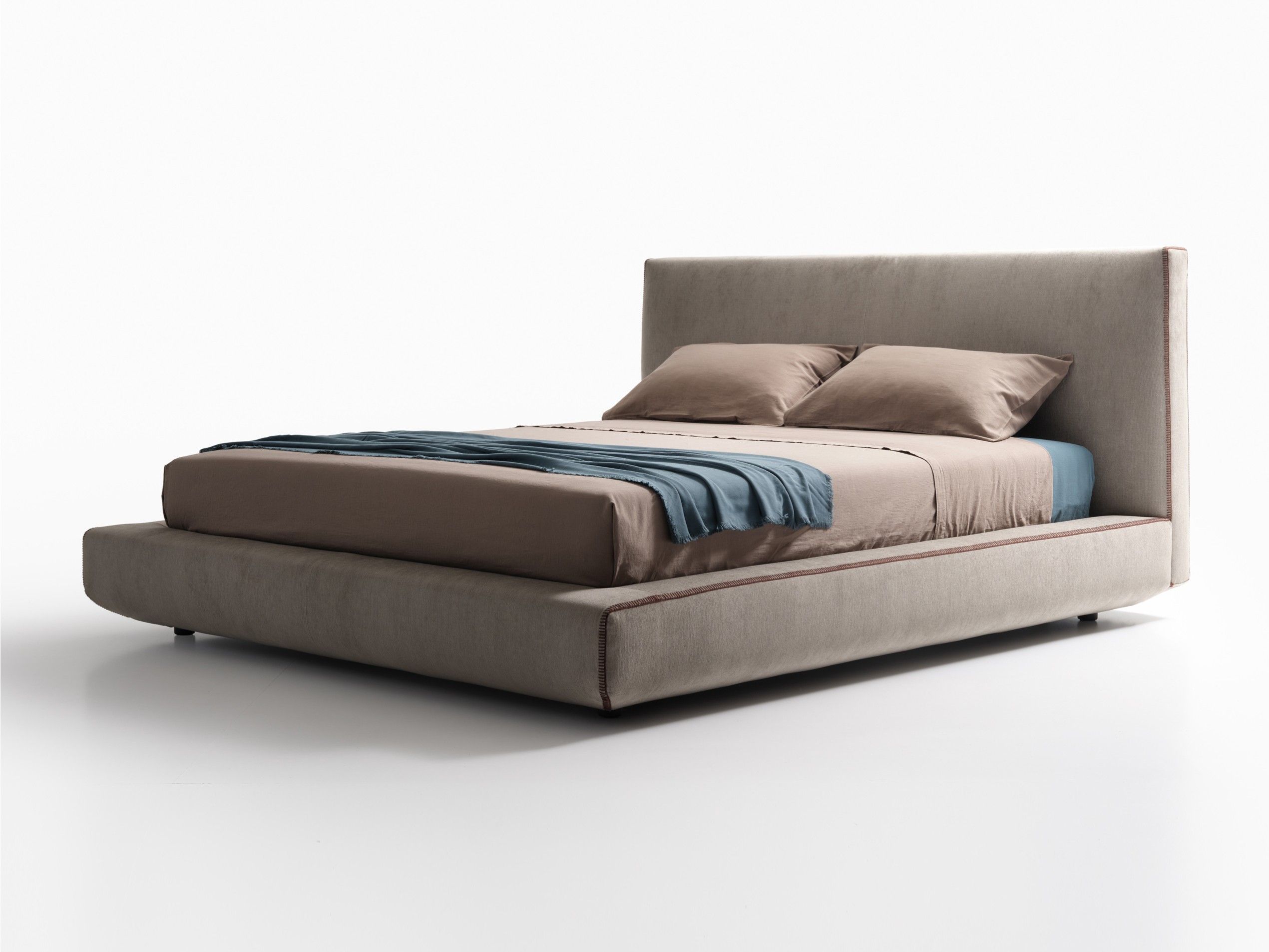 LULLABY Fabric storage bed with upholstered headboard By Lema | design ...