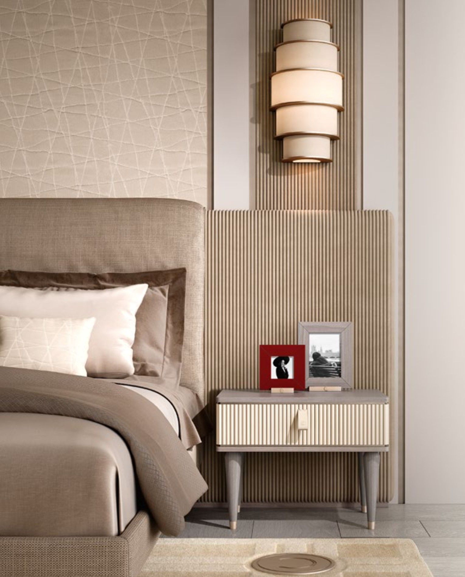 COCOON Wood veneer bedside table with drawers By CPRN HOMOOD | design ...