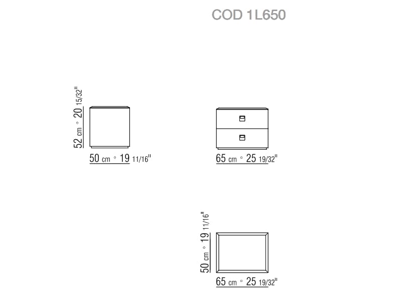 RAFAEL Bedside table with drawers By Flexform | design Roberto Lazzeroni