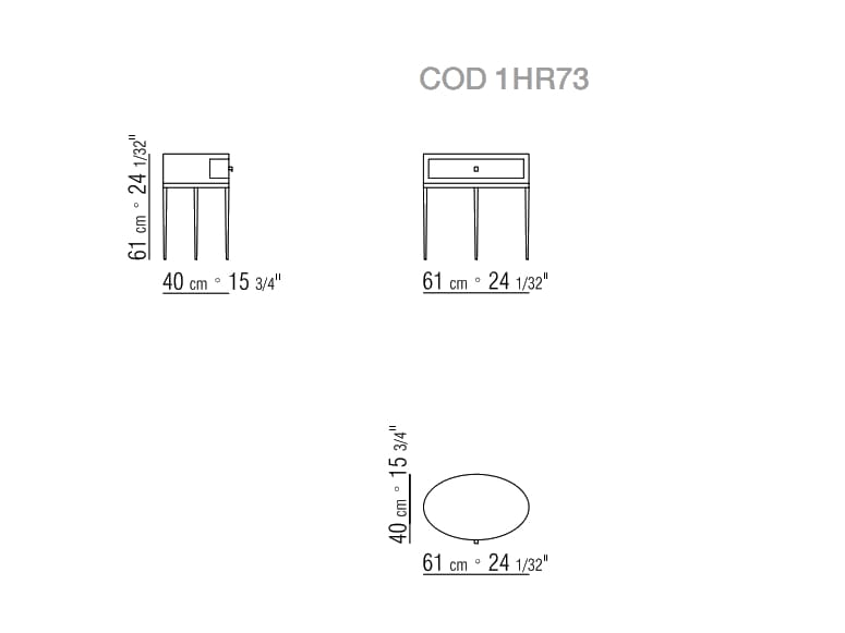 ROMY | Bedside table Romy Collection By Flexform design John Hutton