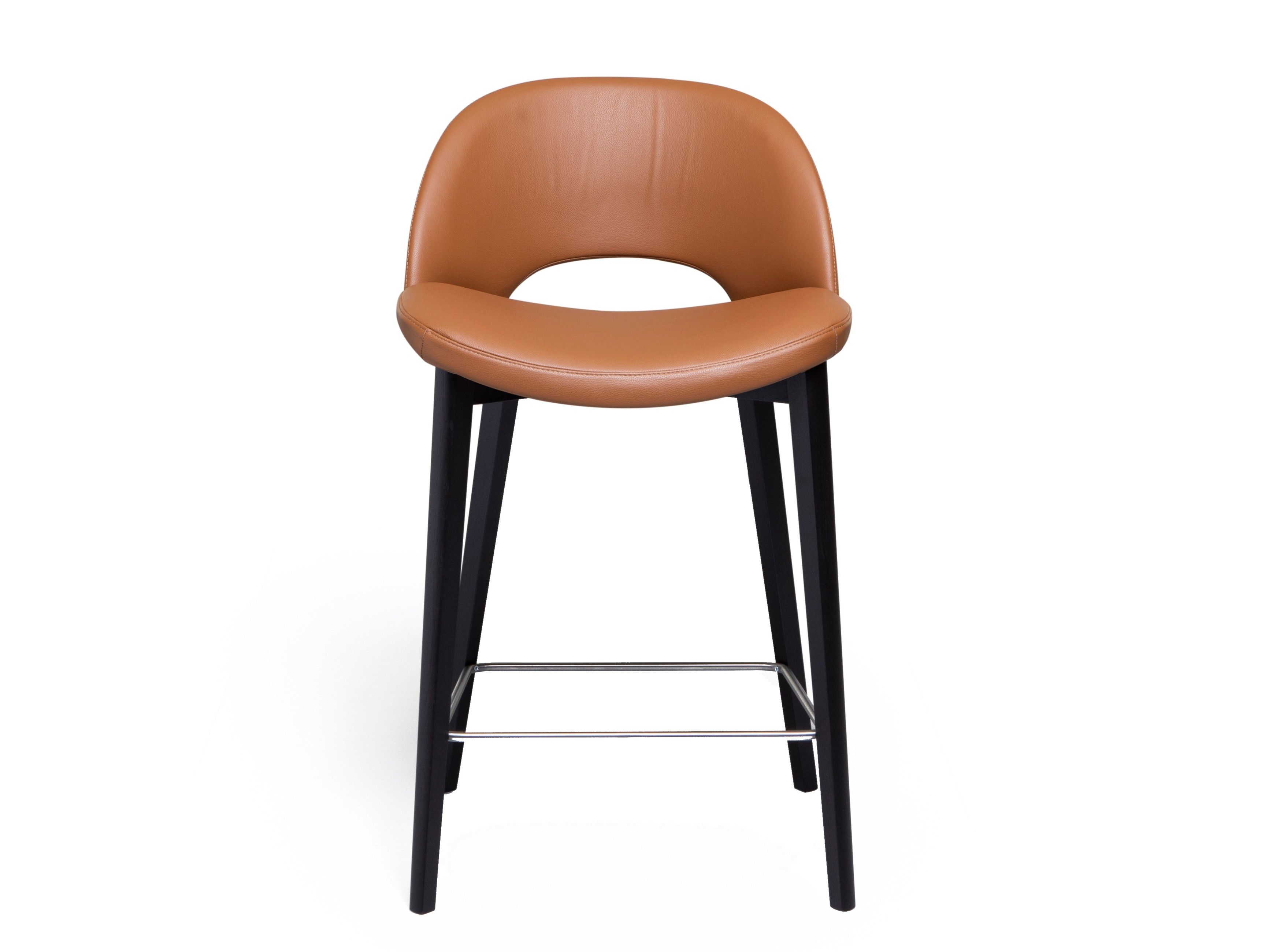 BEETLE Leather stool with wooden base By Tonin Casa | design Luca ...