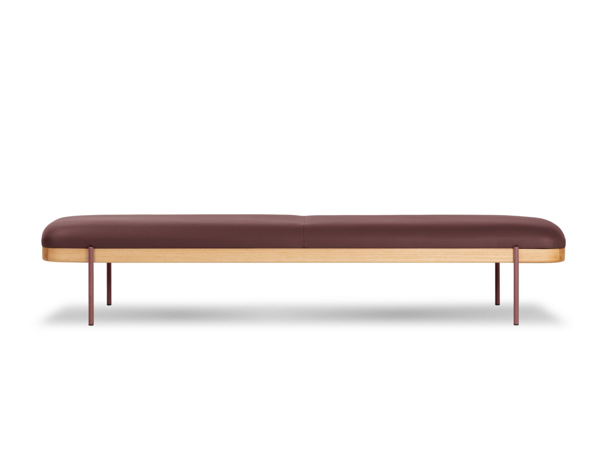 ABISKO Upholstered leather bench By True Design | design Claesson ...
