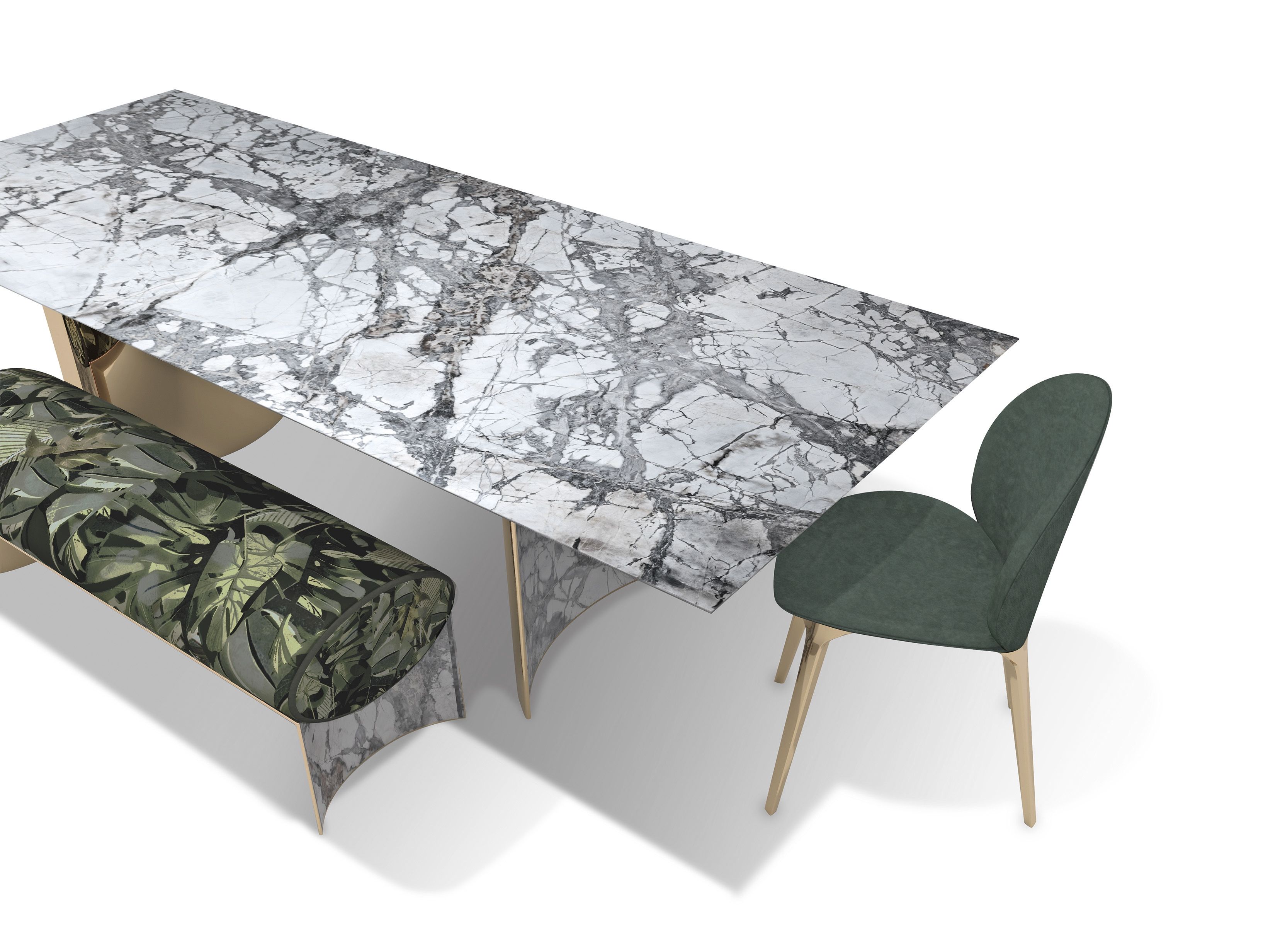 EKOS Upholstered bench By Visionnaire | design Alessandro La Spada