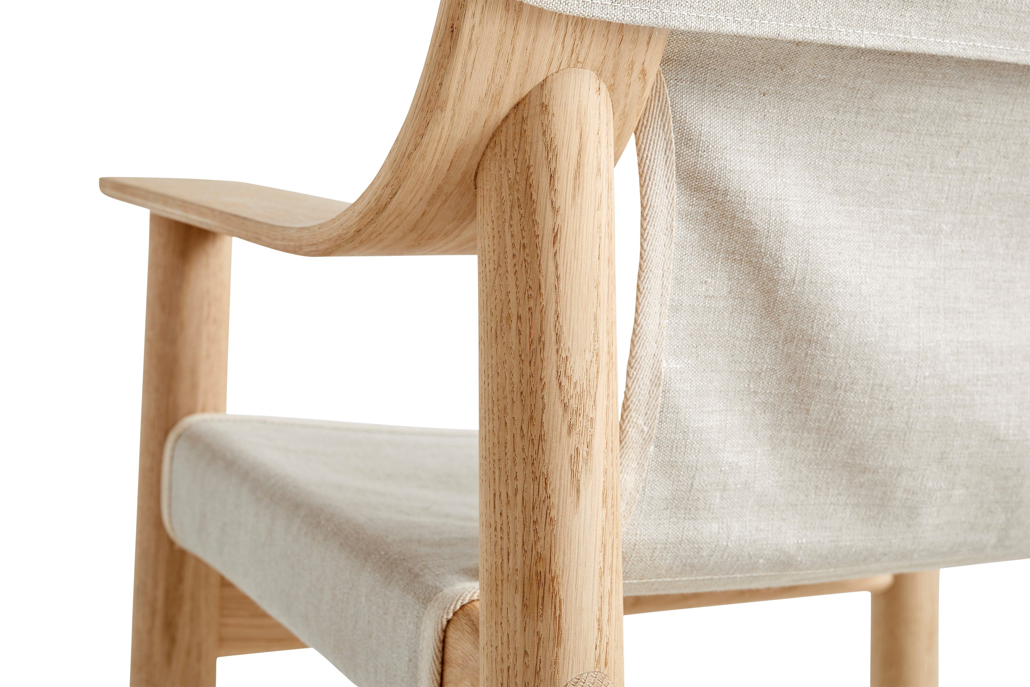 Canvas easy chair with armrests BERNARD CANVAS By Hay design Shane Schneck