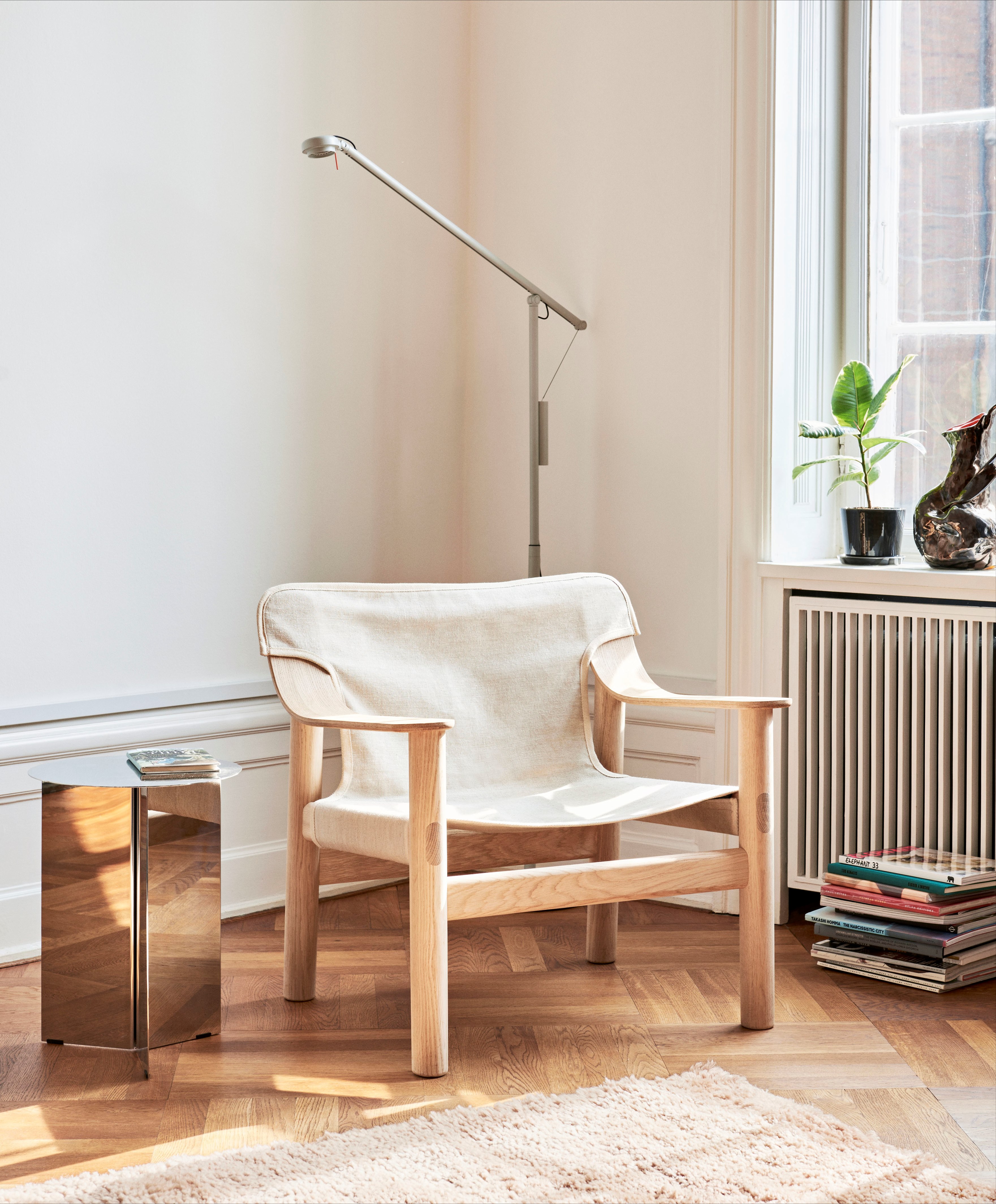 Canvas easy chair with armrests BERNARD CANVAS By Hay design Shane Schneck