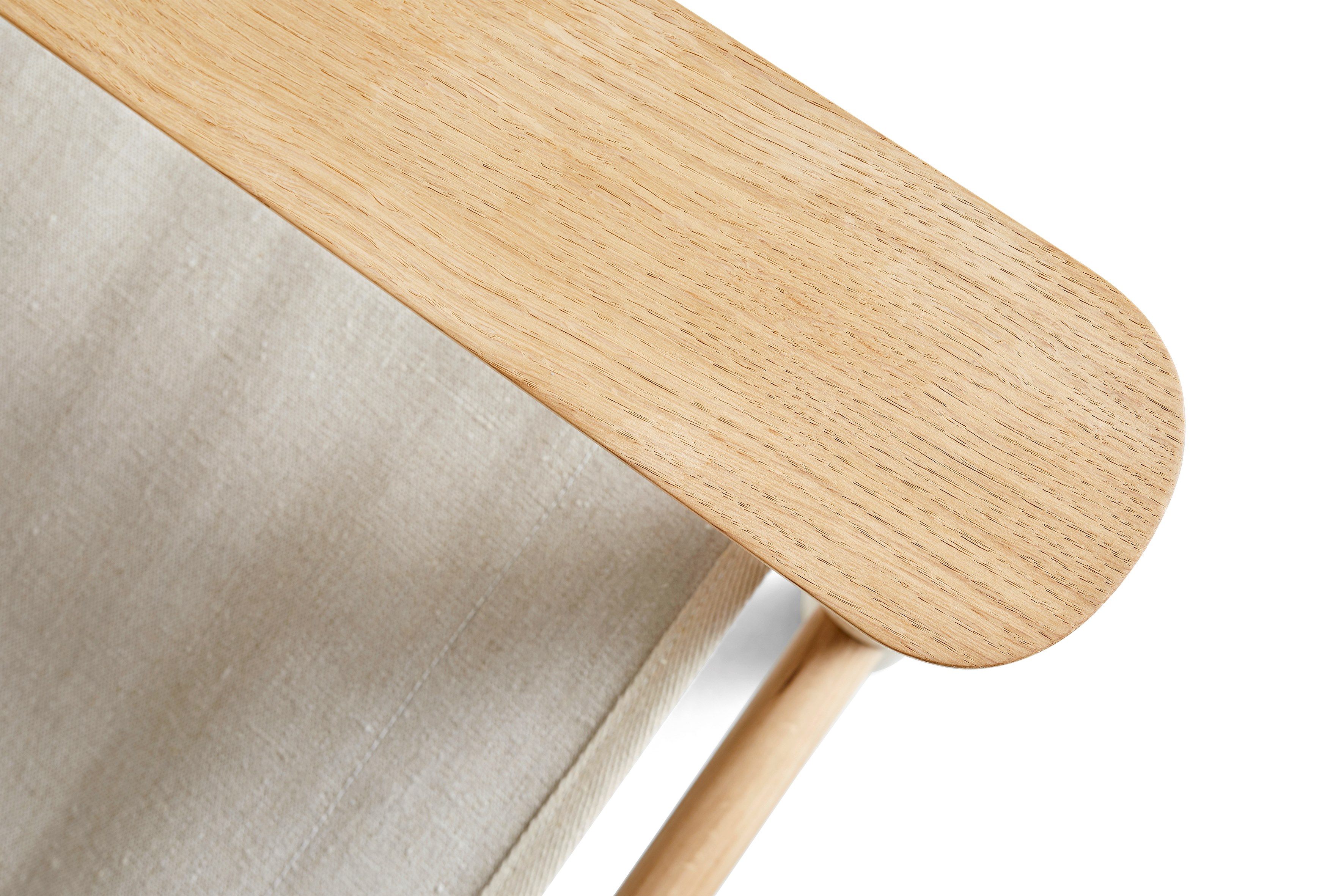 Canvas easy chair with armrests BERNARD CANVAS By Hay design Shane Schneck