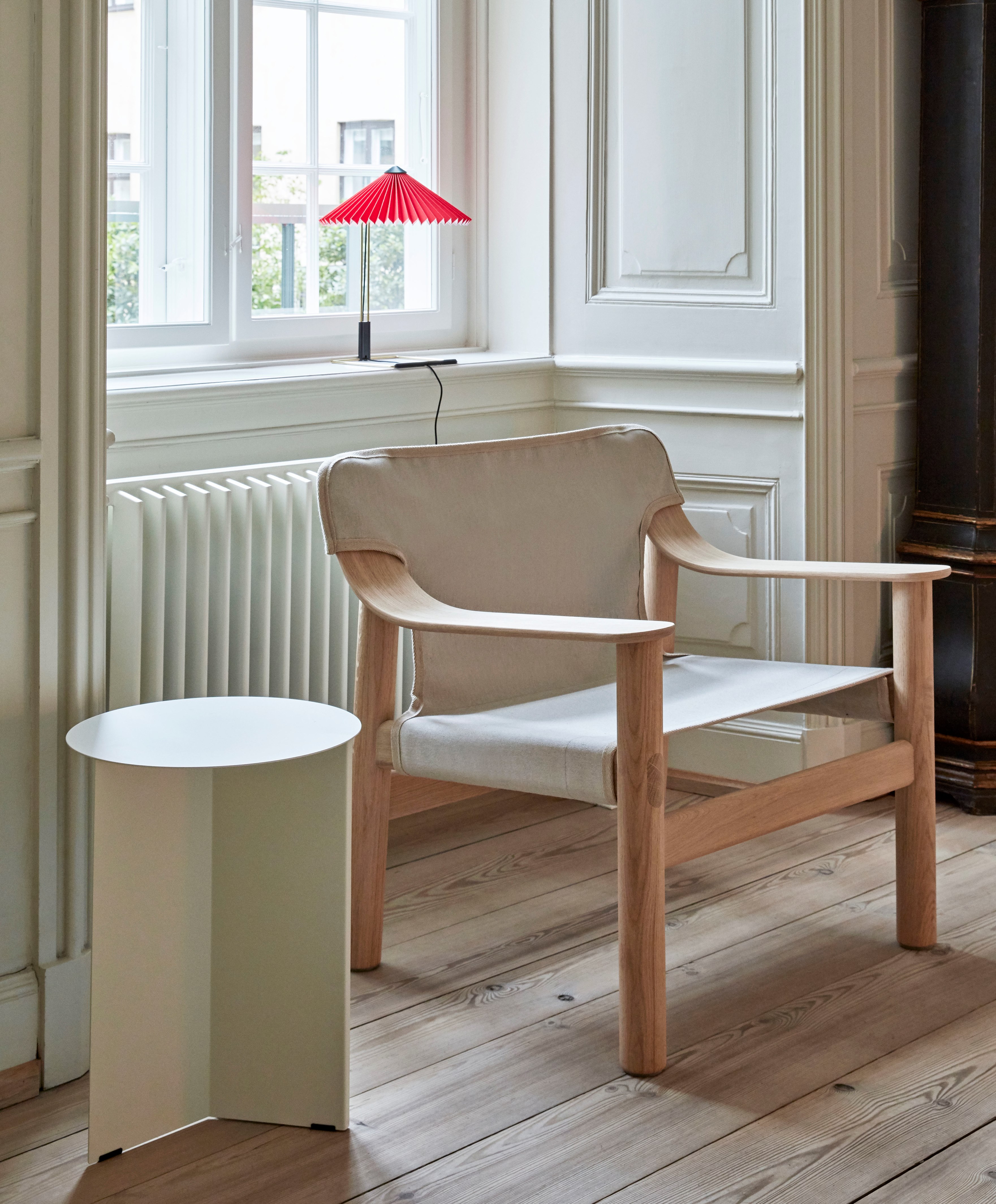 Canvas easy chair with armrests BERNARD CANVAS By Hay design Shane Schneck