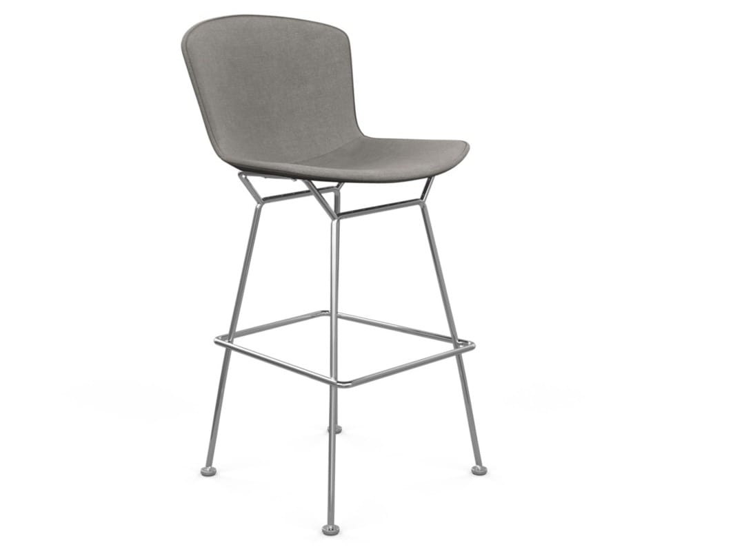 BERTOIA Fabric stool with back By Knoll | design Harry Bertoia