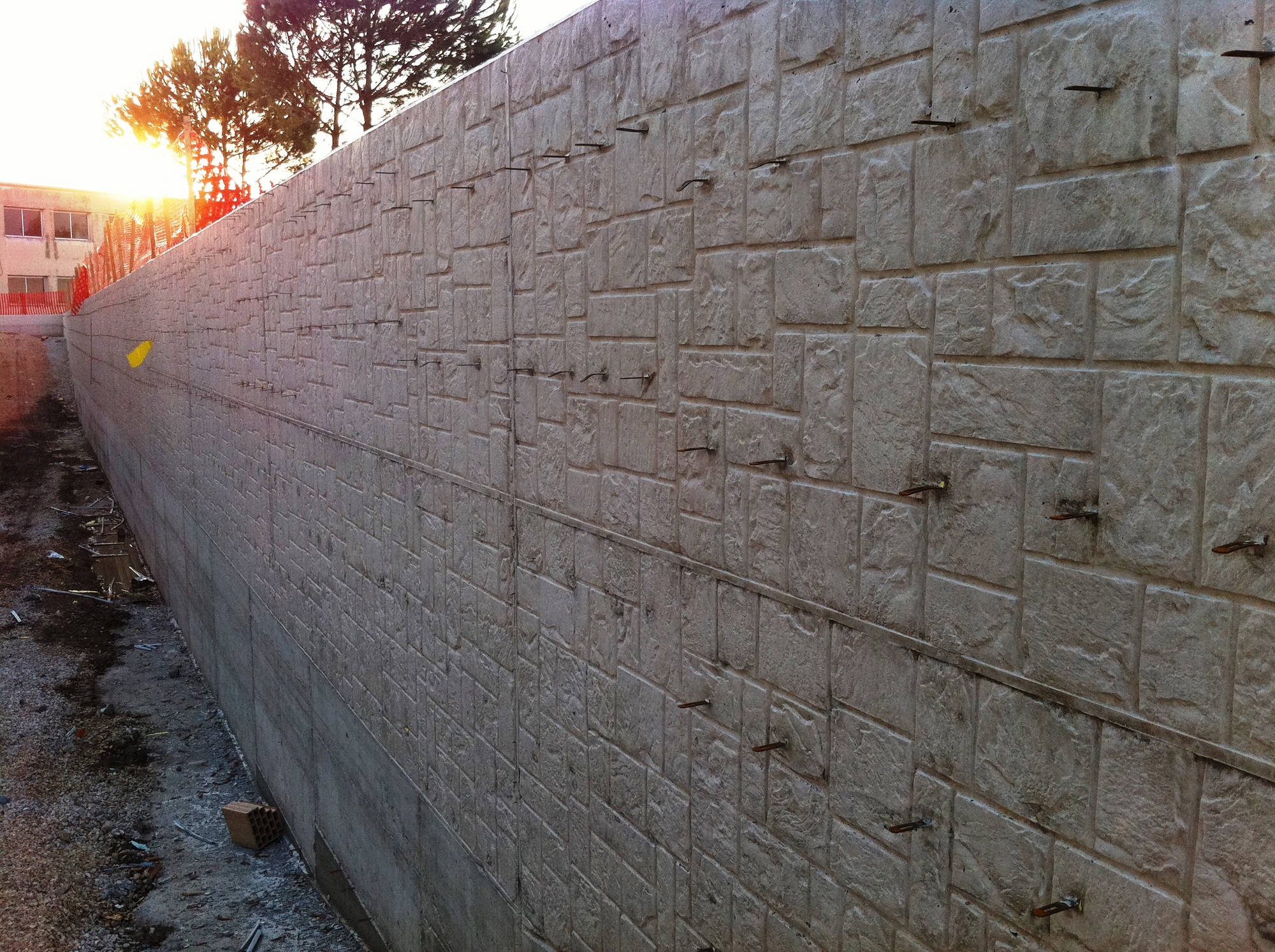 Matrix for fair faced concrete wall wood effect finish BETON-UNO W01 ...