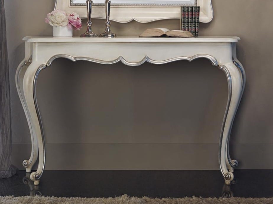 BIANCA Rectangular solid wood console table By Guerra Vanni