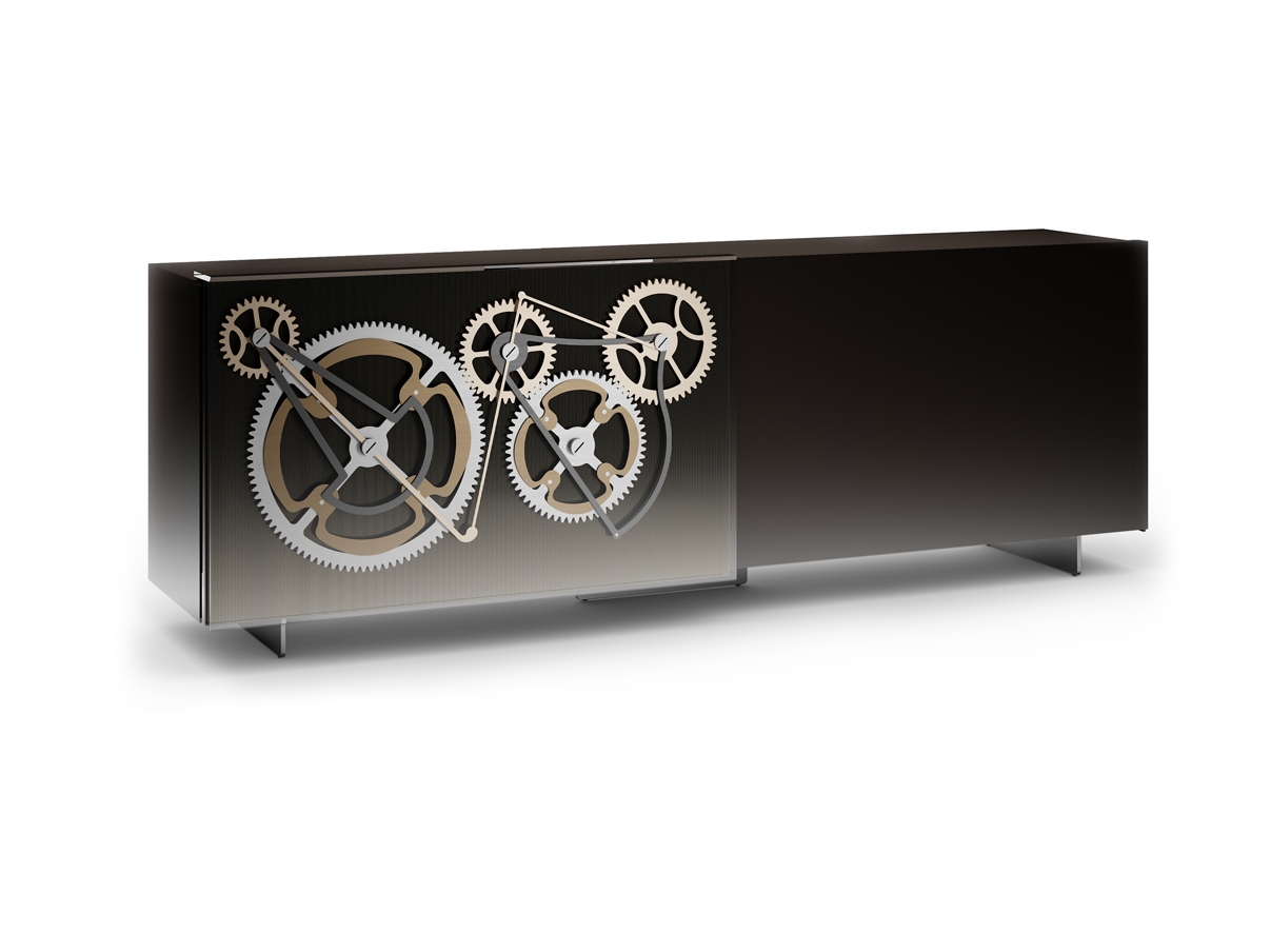 BIG BEN Sideboard with sliding doors By Reflex | design Riccardo Lucatello