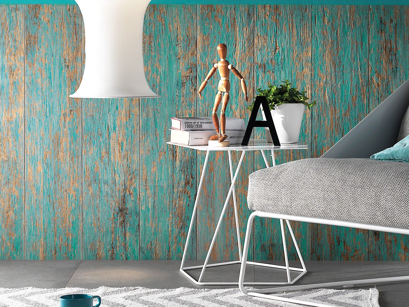 Porcelain stoneware flooring with wood effect BIO RECOVER GOLDEN FLAME ...