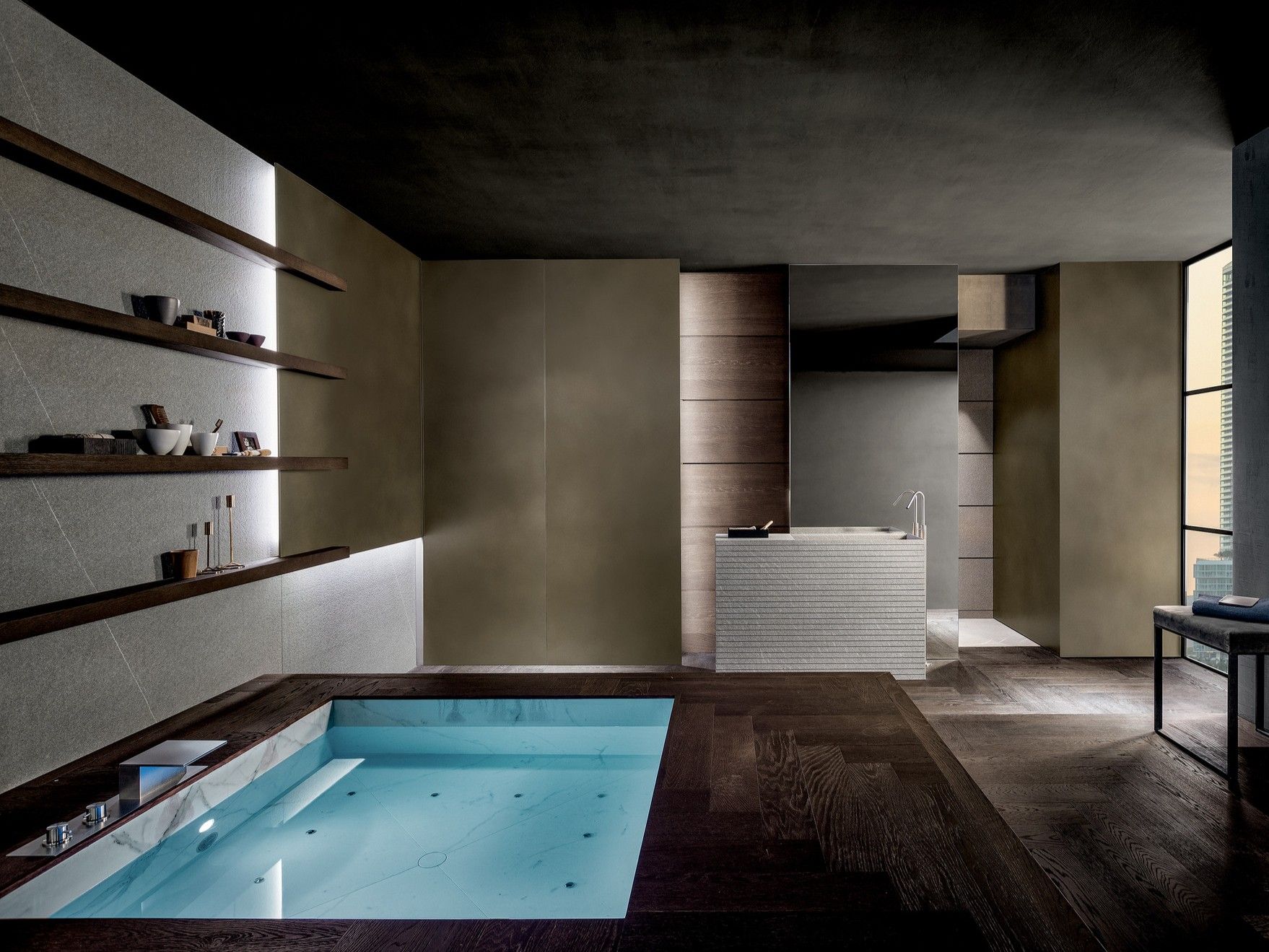 BLADE Badezimmer Komplett-Set aus Eichenholz By MODULNOVA | design ...