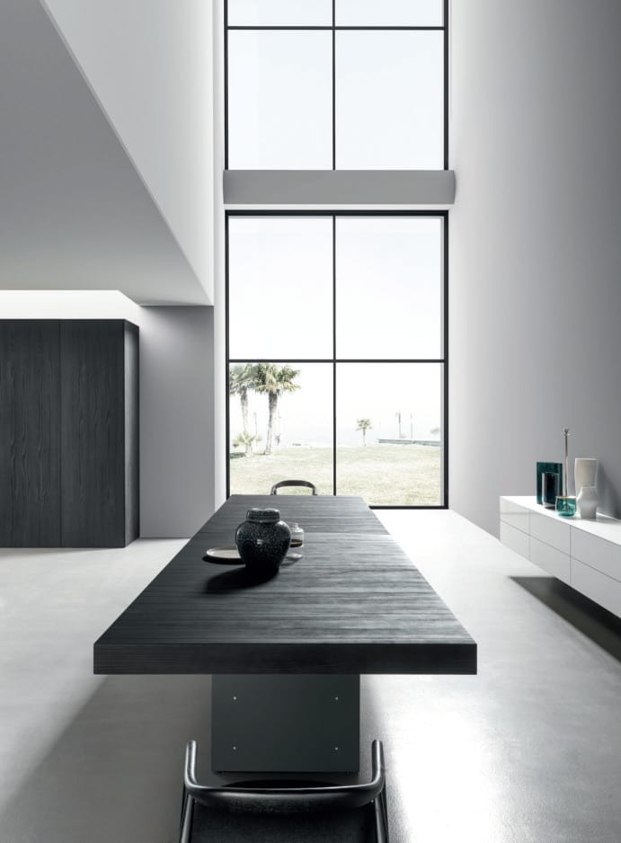 BLADE Rectangular cedarwood dining table By MODULNOVA | design Carlo ...