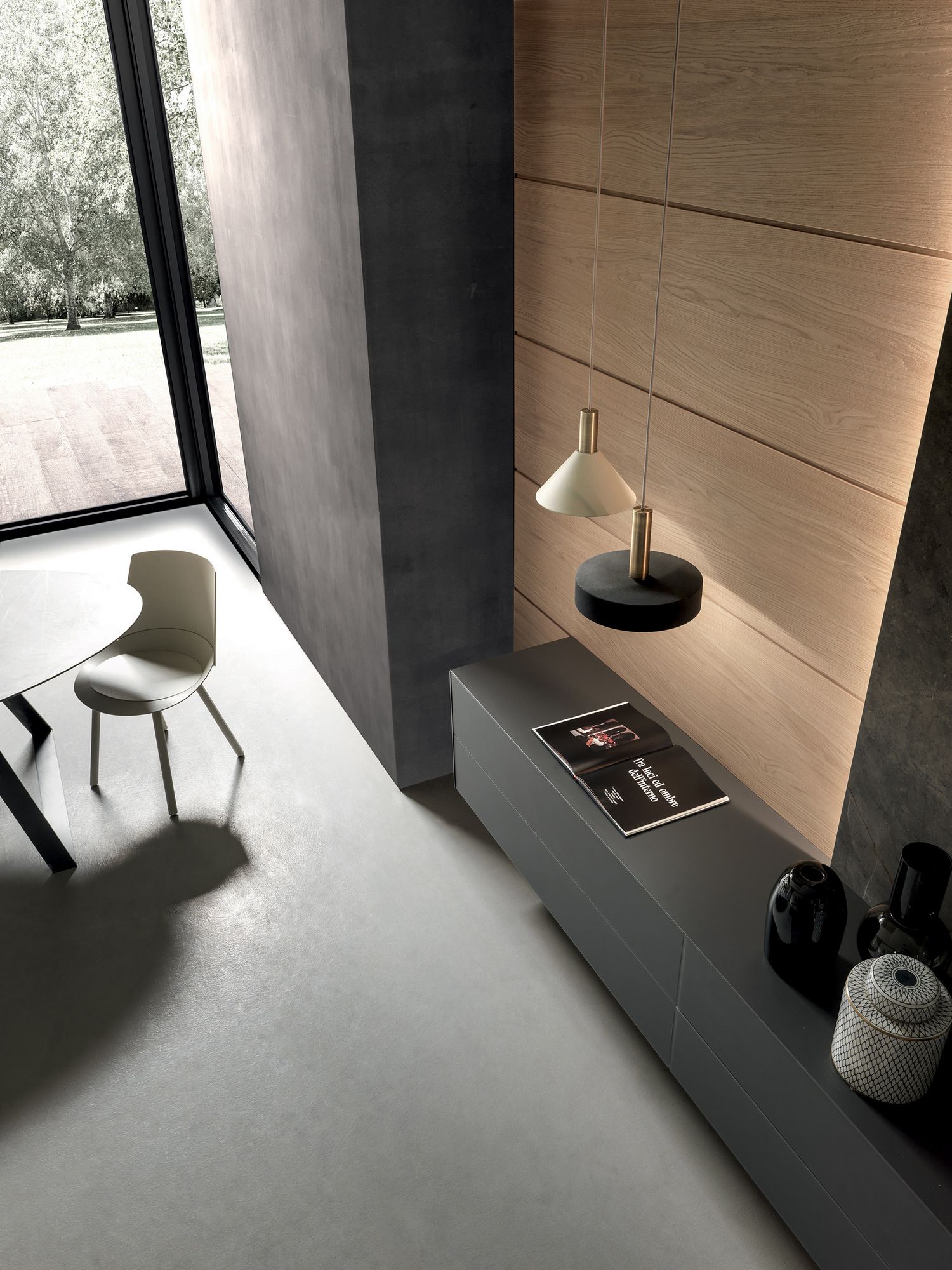 BLADE | Wall-mounted storage wall Blade Collection By MODULNOVA design ...