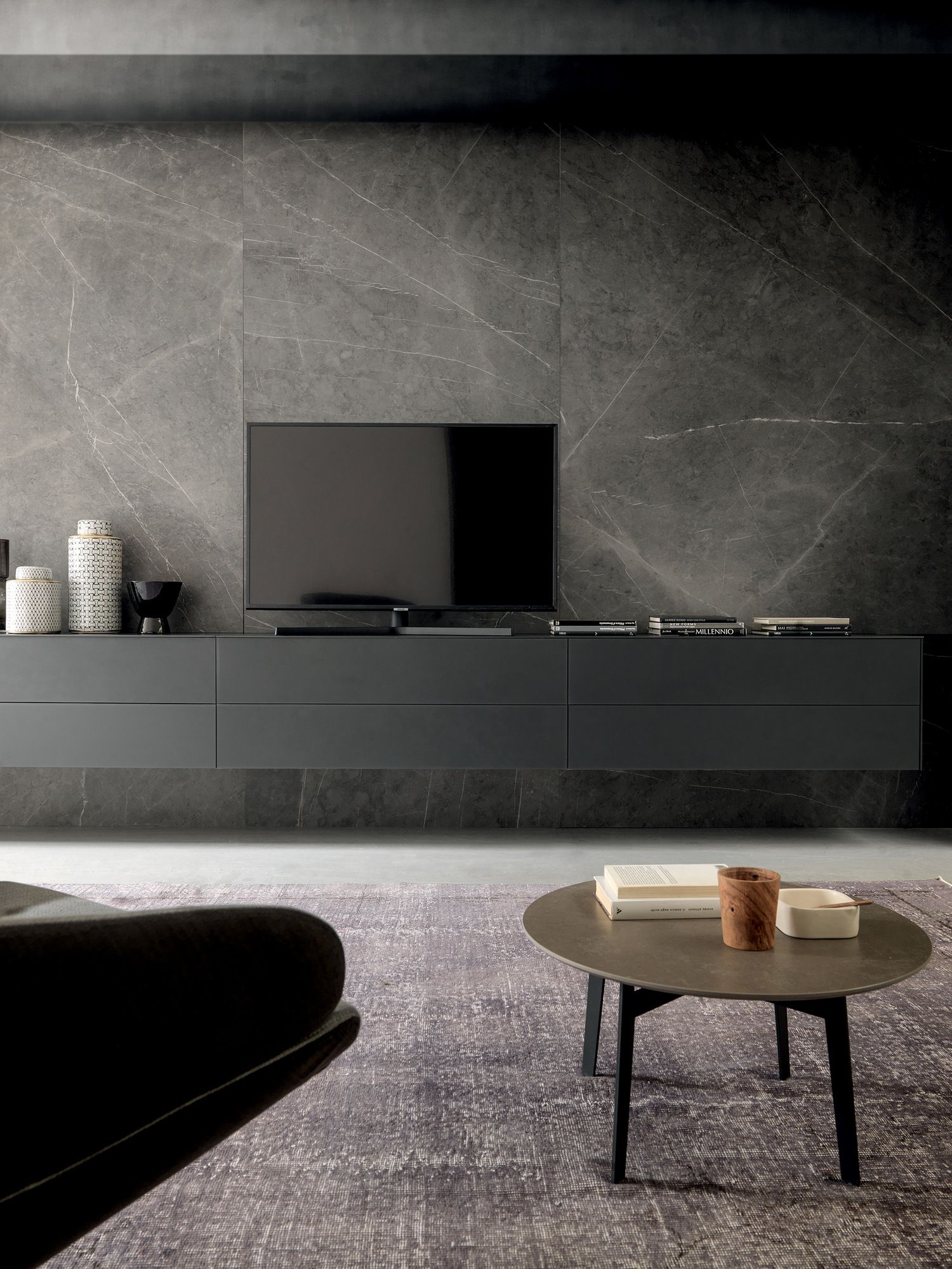 BLADE | Wall-mounted storage wall Blade Collection By MODULNOVA design ...