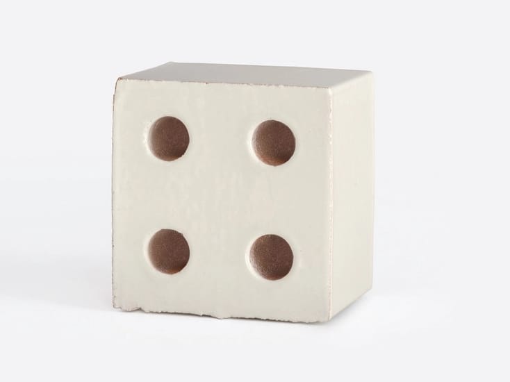 BLOC GLOSSY PEARL Terracotta element for partition wall By Mutina ...