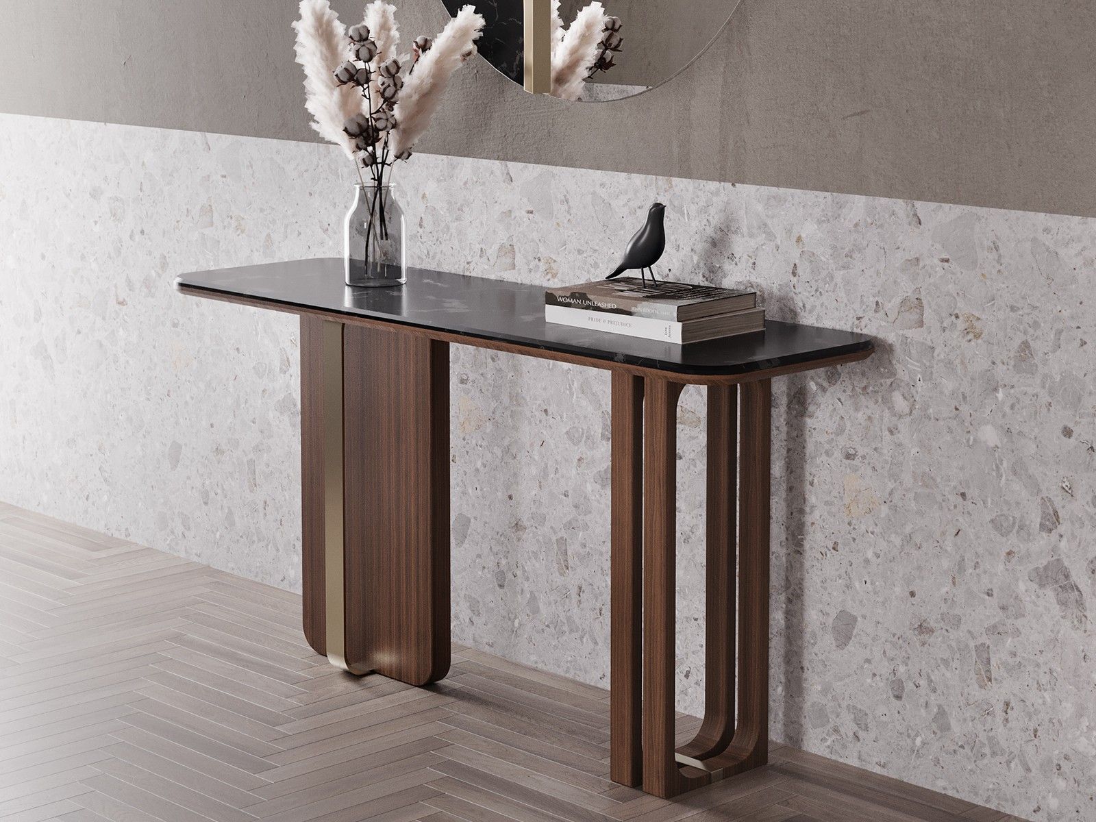 BLOCK Console table By ANA ROQUE INTERIORS