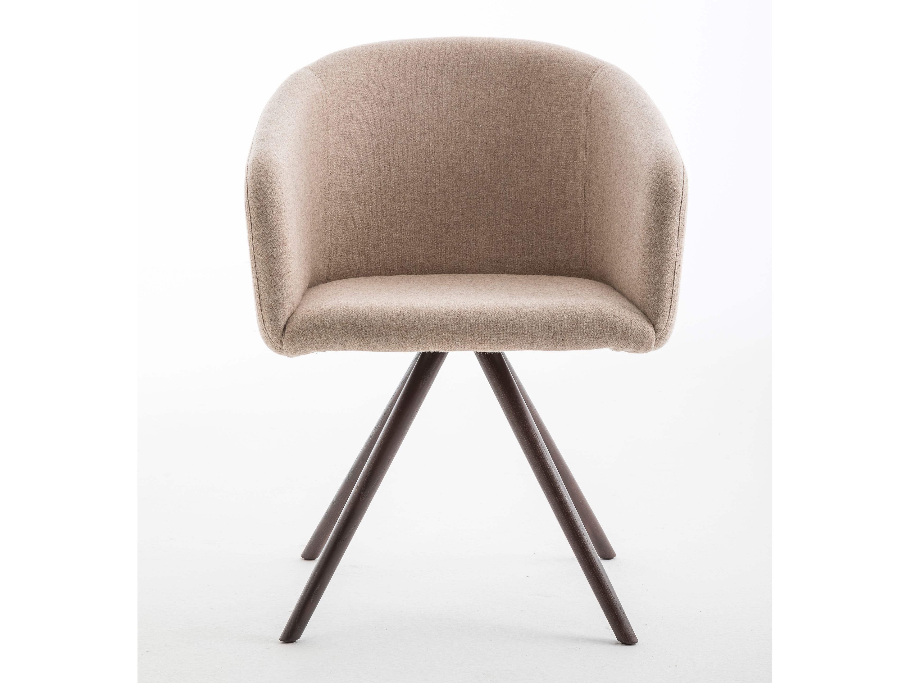 BLOOM XL | Trestle-based chair Trestle-based fabric chair with armrests ...