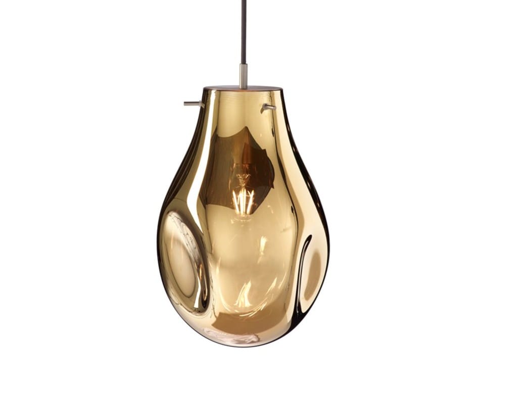 LED blown glass pendant lamp BOMMA - SOAP GOLD By In Stock design Ota ...