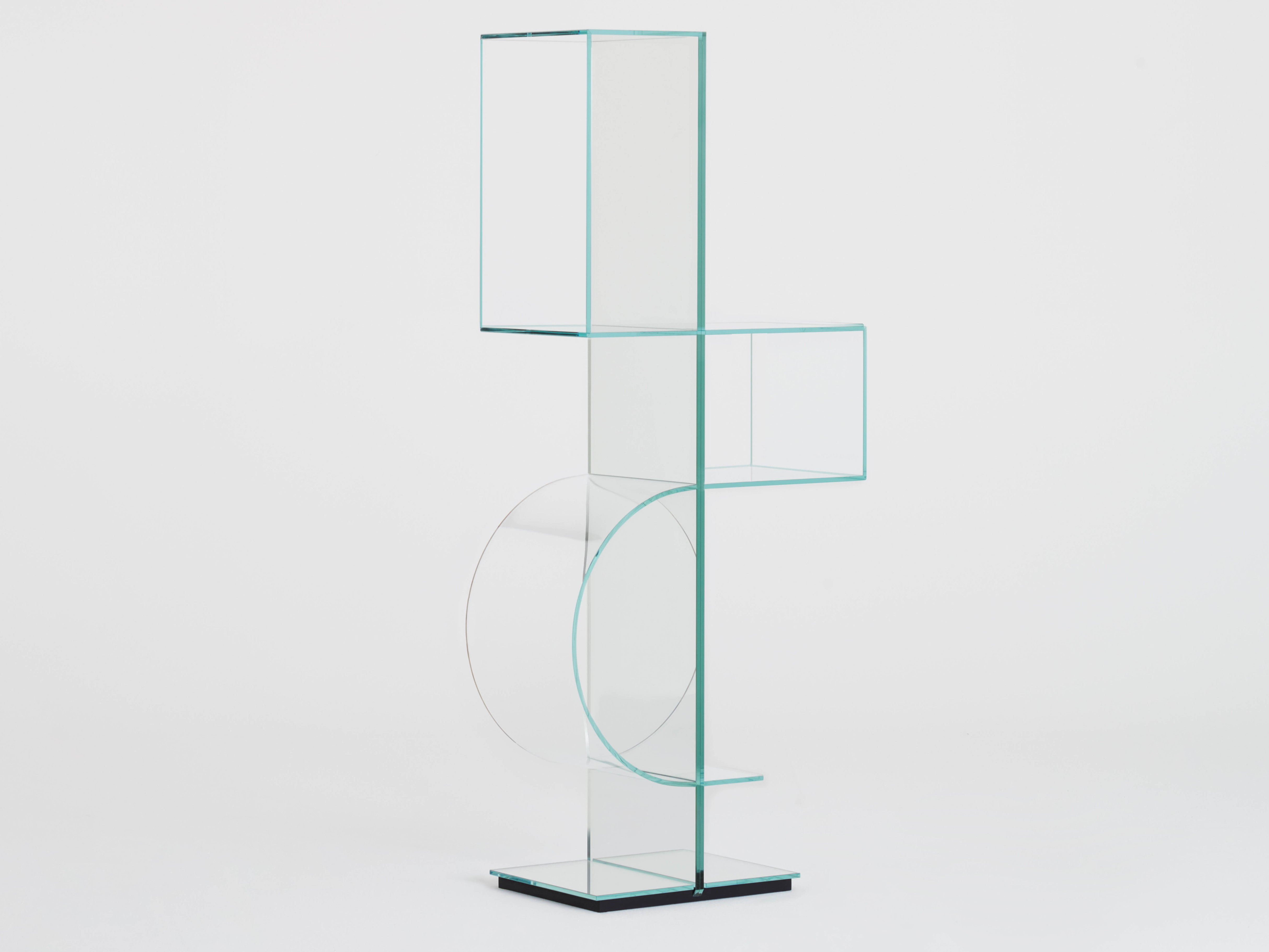 OLLIE Open crystal bookcase By Glas Italia | design Yabu Pushelberg