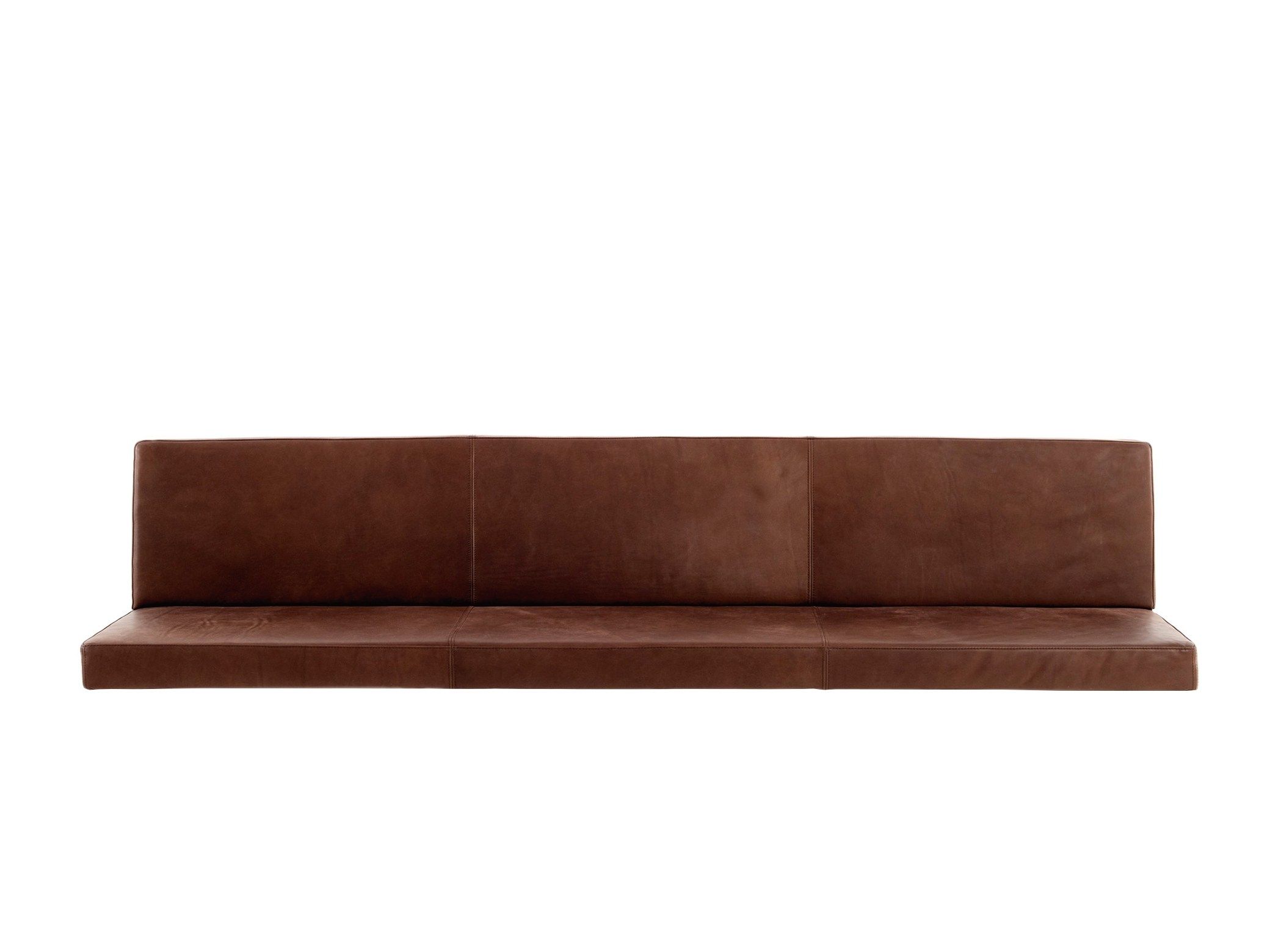 BOP | Bench with back Wall-hung leather bench with back By MORE ...