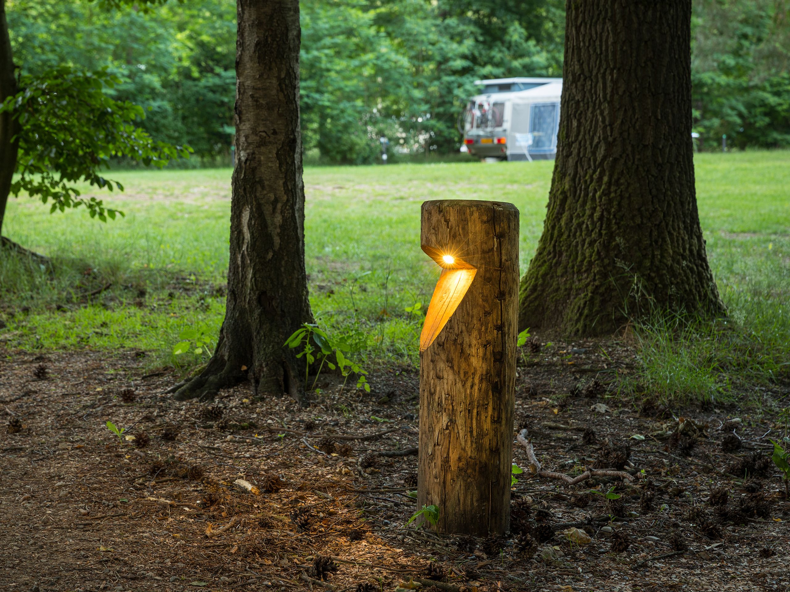 BOSCO LED chestnut bollard light By Timberlab