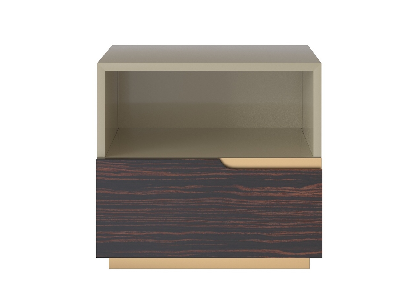 BRANDO | Bedside table Rectangular wood veneer bedside table with ...