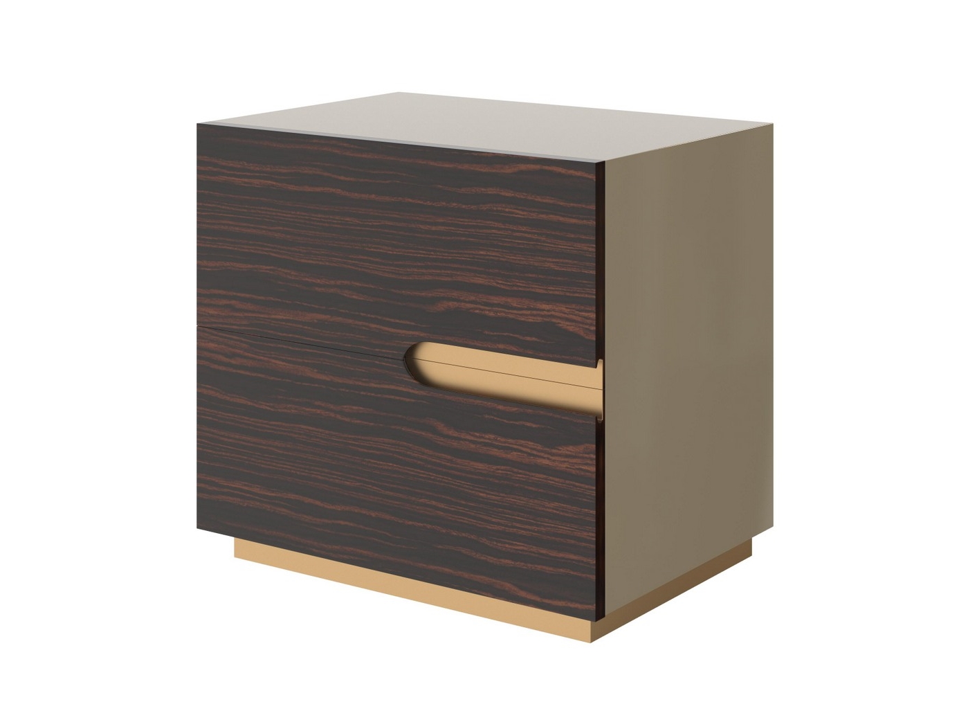 BRANDO | Bedside table Rectangular wood veneer bedside table with ...