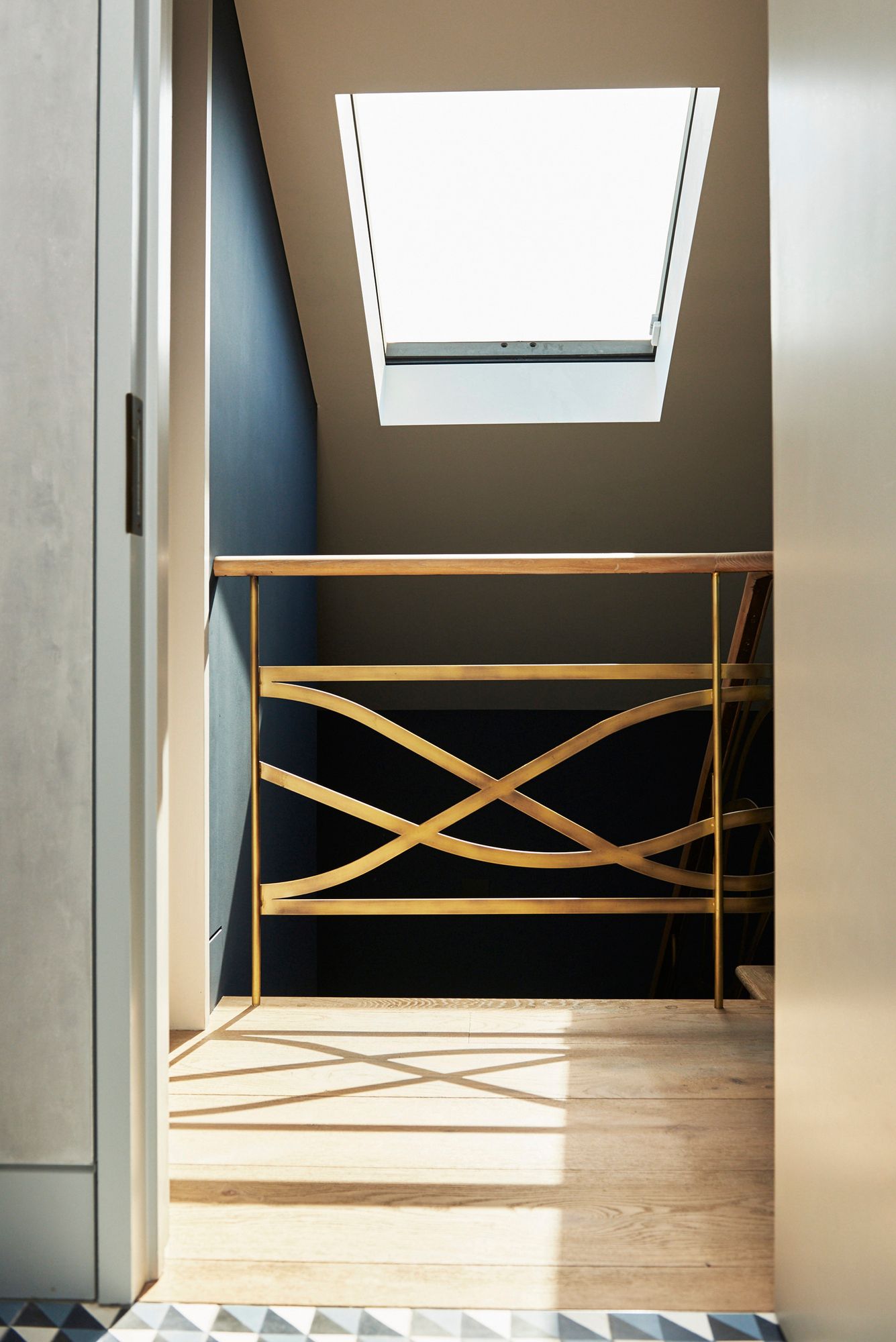 Metal Stair railing Brass balustrade By Officine Sandrini
