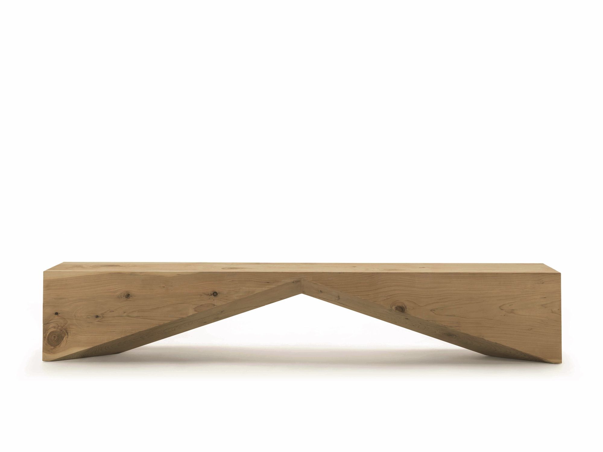 Solid Cedarwood bench BRIDGE By Riva 1920