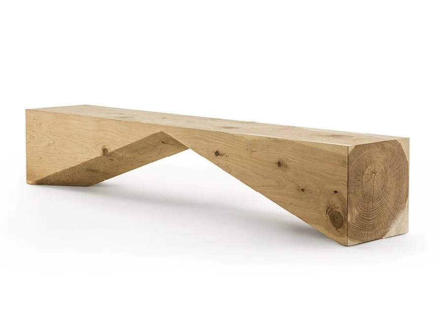 BRIDGE Solid Cedarwood bench By Riva 1920