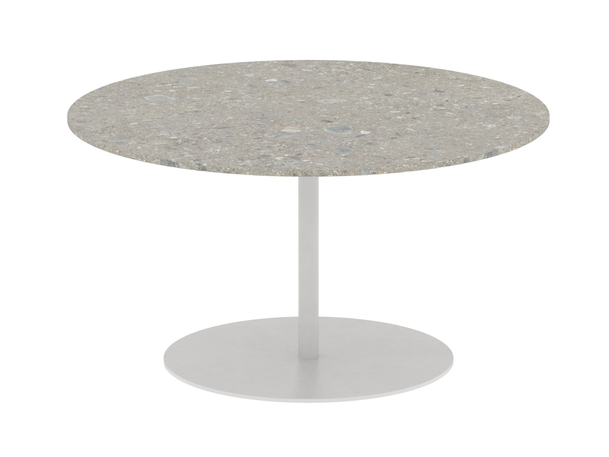 BUTLER Round ceramic high side table By Royal Botania