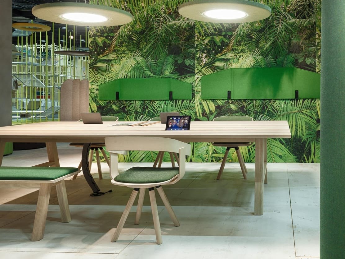 Rectangular wooden meeting table BuzziPicNic WorkBench BuzziPicNic ...