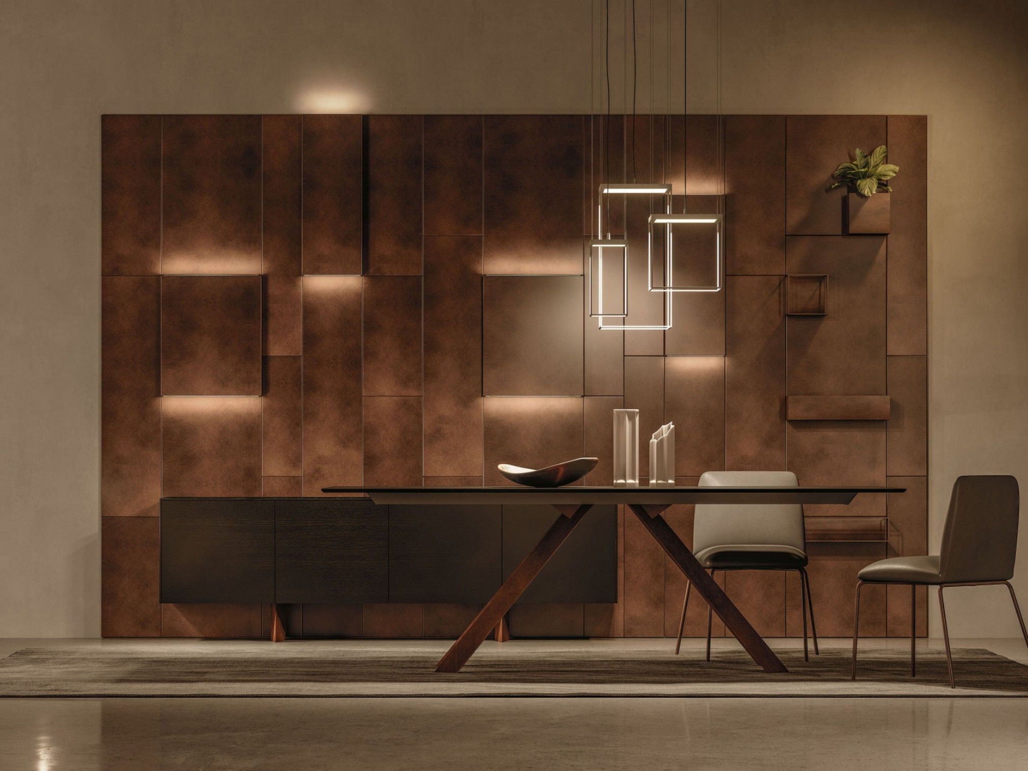 CADDY LIGHT Metal boiserie with integrated lighting By Ronda Design ...